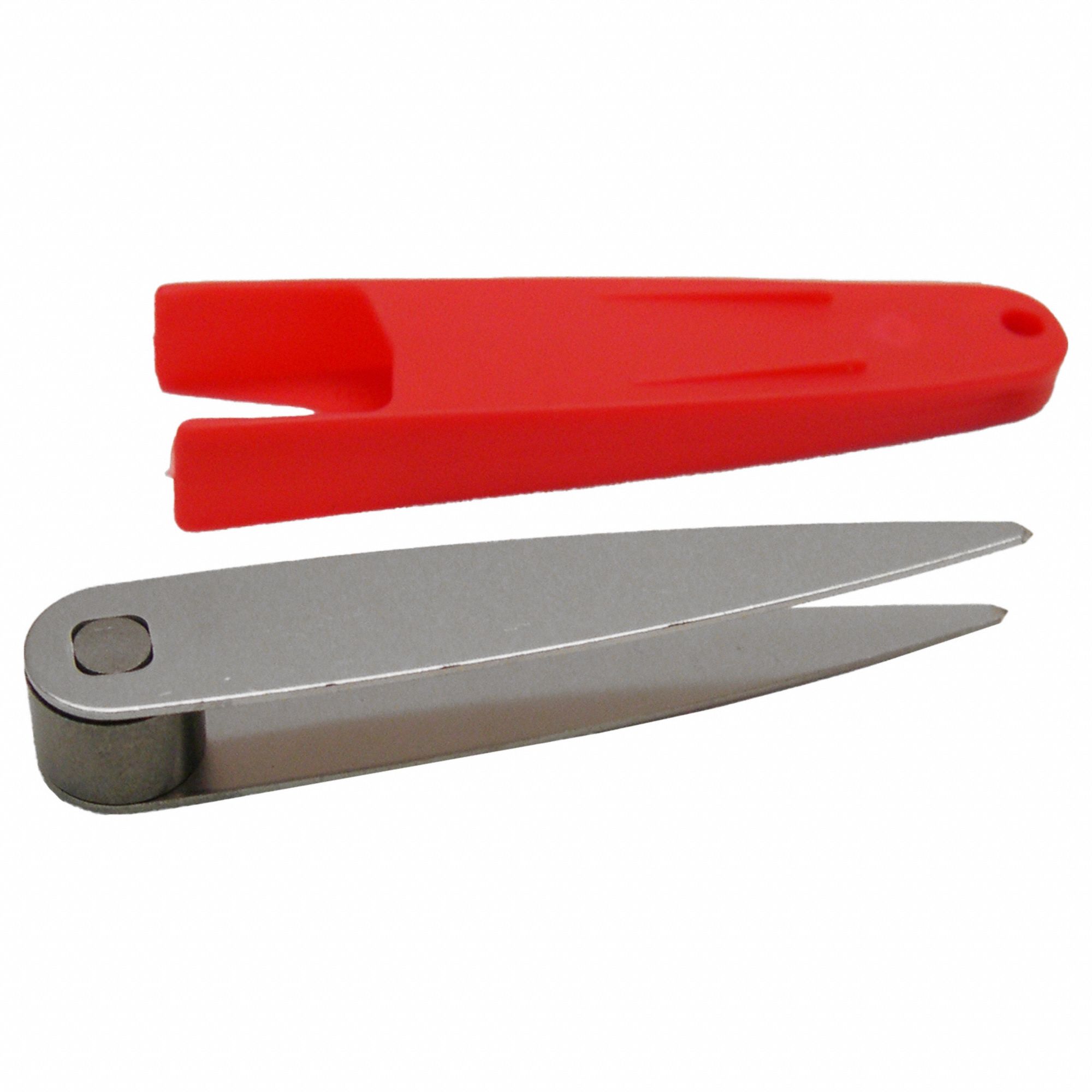 MIRACLE POINT, Stainless Steel, 2 1/4 in Overall Lg, Precision Tweezer ...