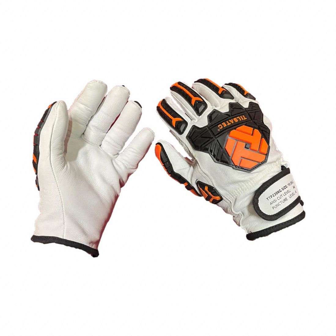 Glove,Hi Viz,Cut Resist,Leather,2XL,PR - Grainger