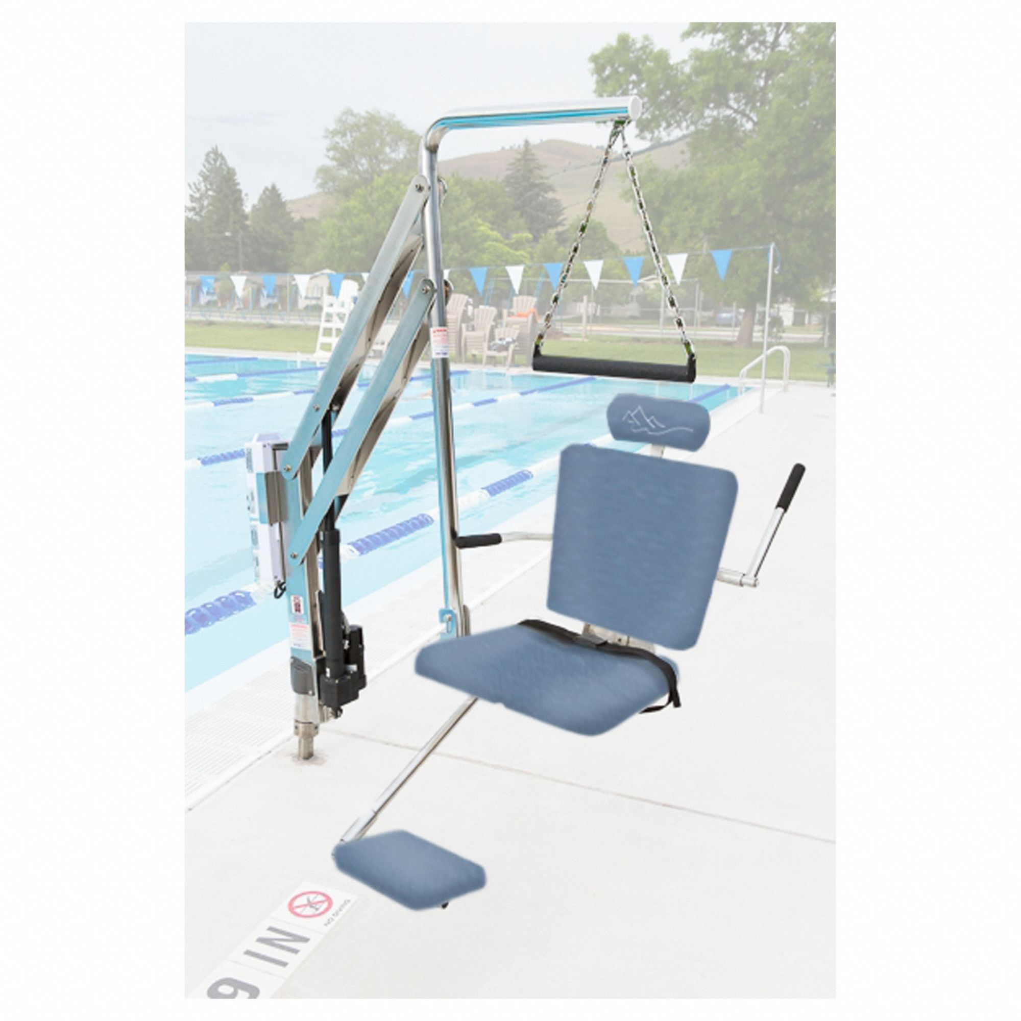 SPECTRUM, Traveler Long Reach, 81 1/4 in Overall Ht, Pool Lift - 817HX8 ...