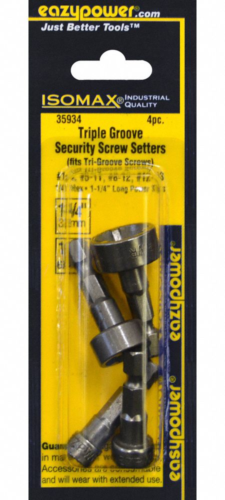 EAZYPOWER, Power Bit, Imperial, Driver Bit - 848KJ4|35935/B - Grainger