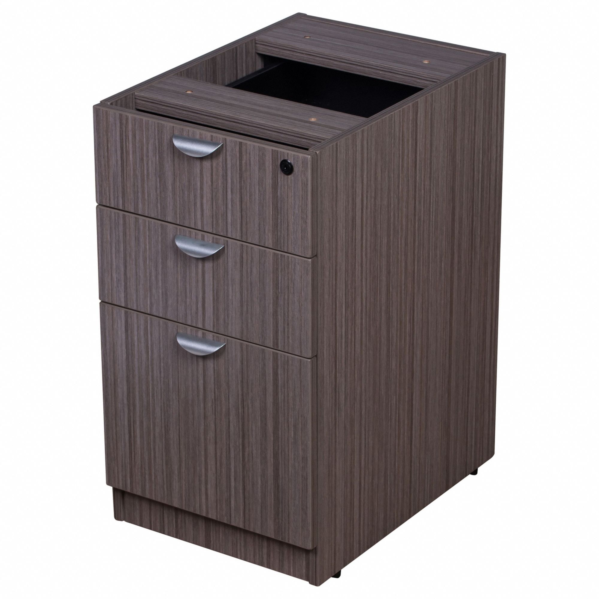 BOSS, Driftwood, 3 Drawers, Desk Pedestal - 802RG4|N166-DW - Grainger