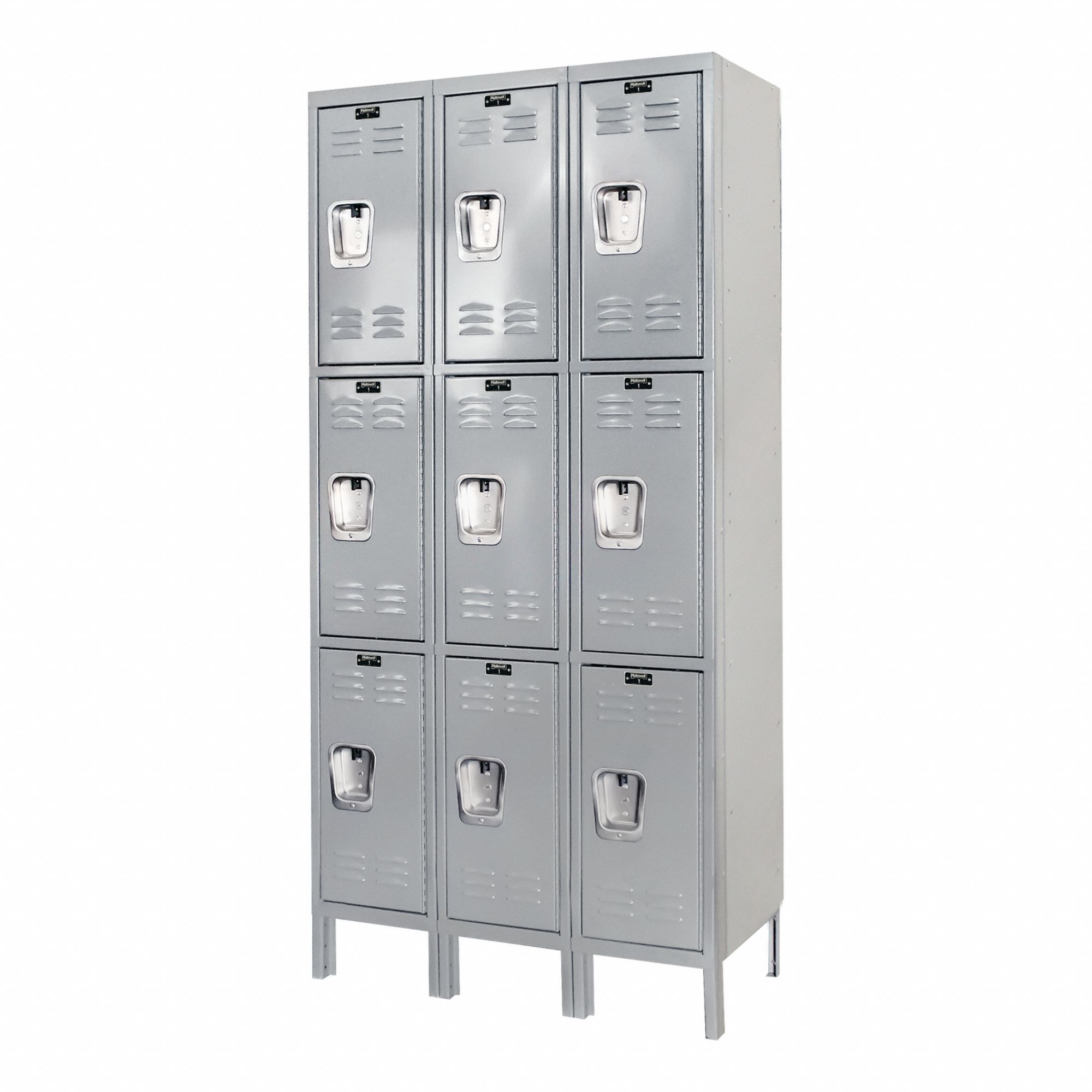 HALLOWELL, 12 in x 18 in x 78 in, Louvered, Locker - 882H48|U3288-3A-PL ...