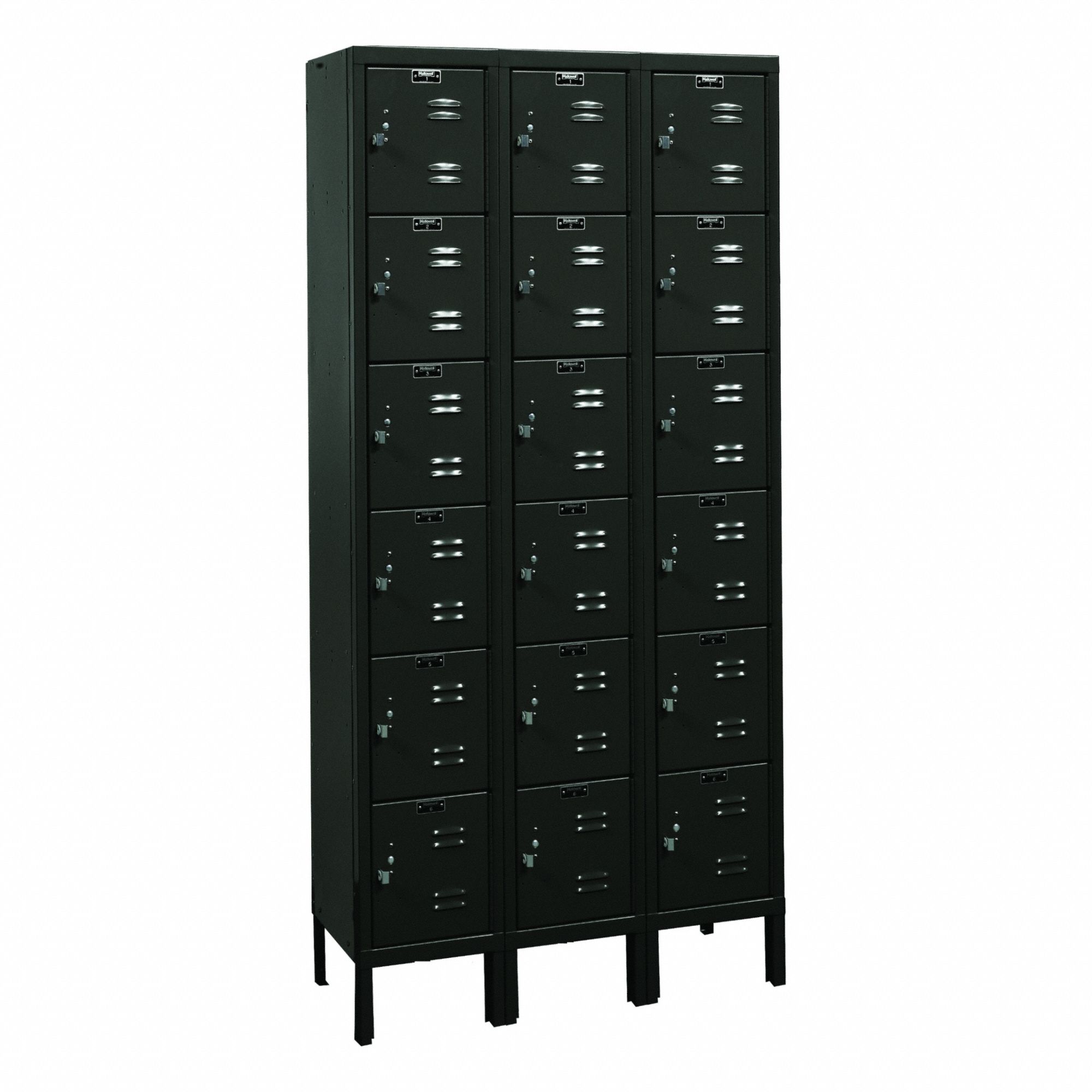 HALLOWELL, 12 in x 18 in x 78 in, 6 Tiers, Locker - 882H51|U3288-6A-ME ...