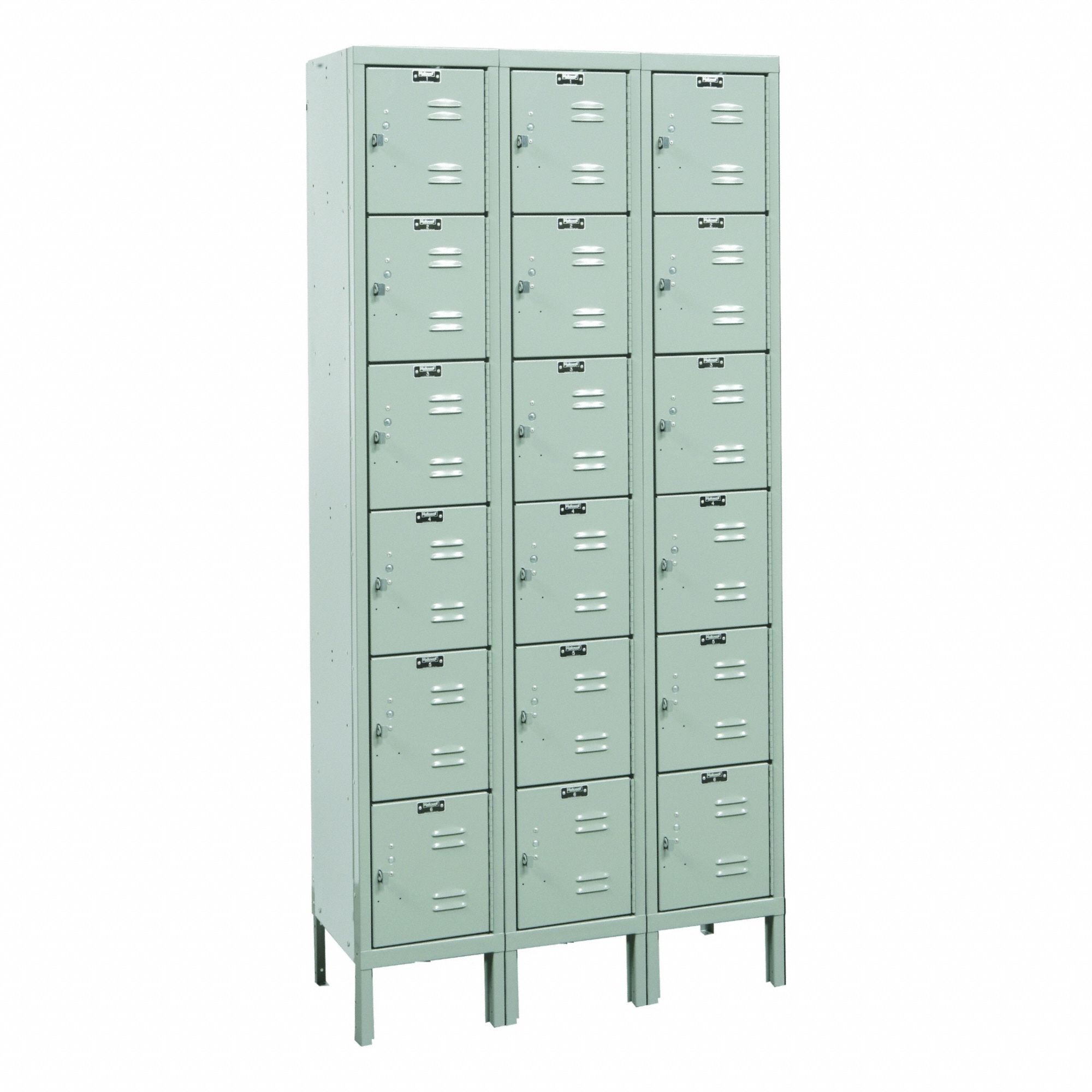 HALLOWELL, 12 in x 15 in x 78 in, 6 Tiers, Locker - 882H36|U3258-6A-PL ...