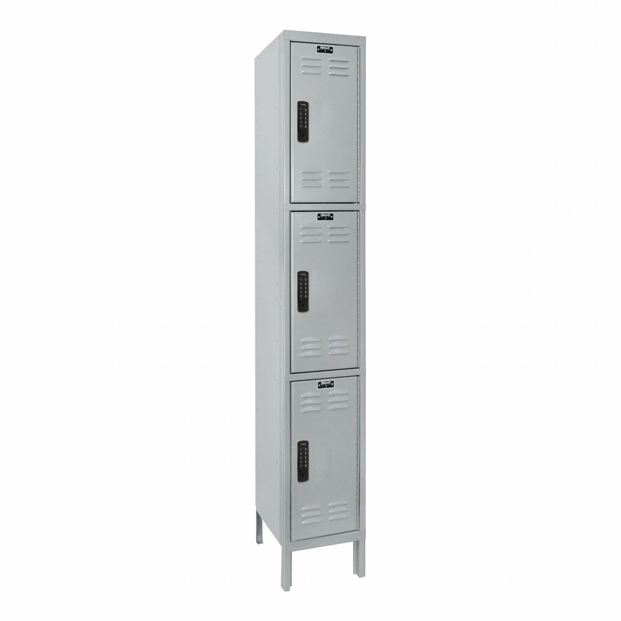 HALLOWELL, 12 in x 15 in x 24 in, Louvered, Locker - 882HJ8|UEL1258-3PL ...