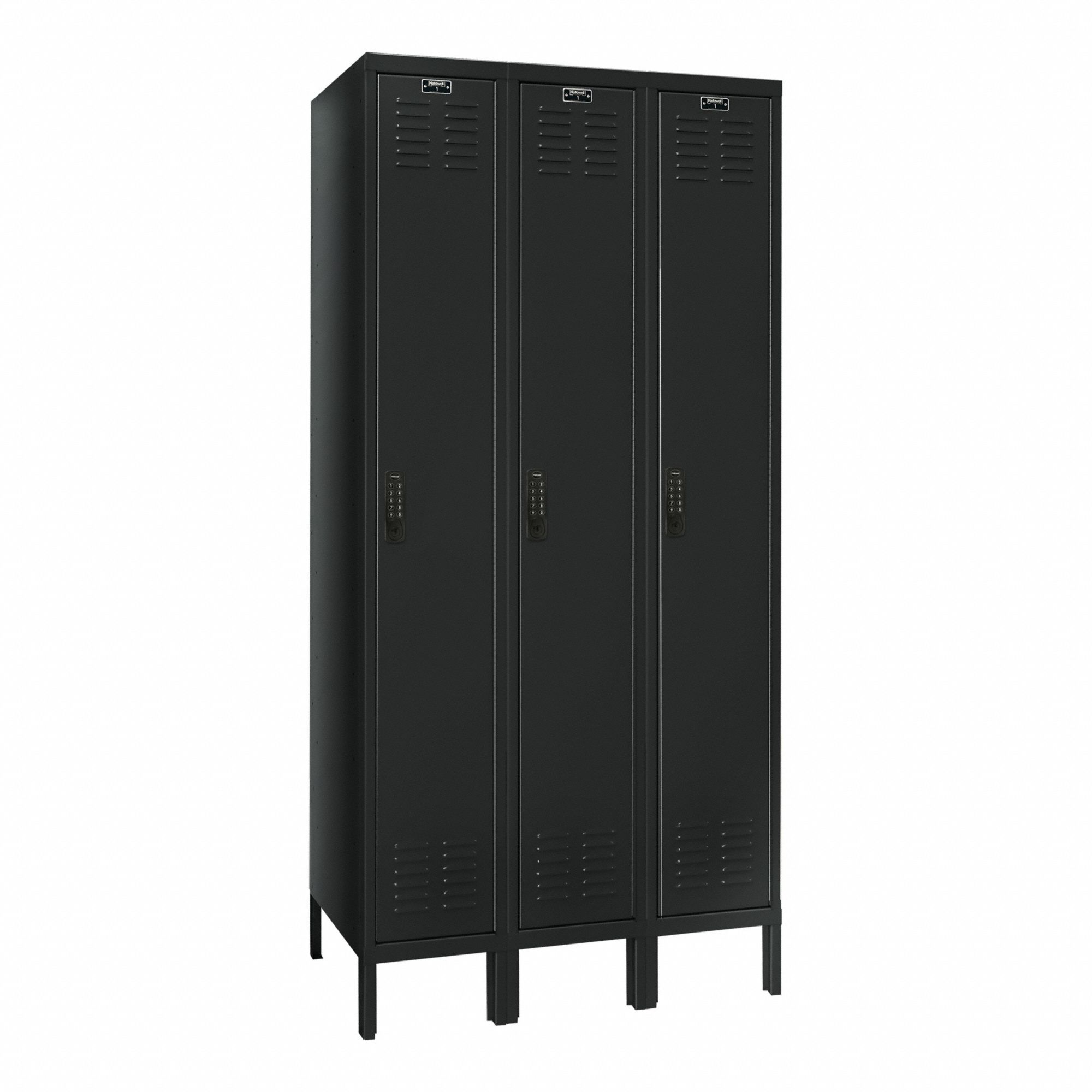 HALLOWELL, 12 in x 18 in x 78 in, Louvered, Locker - 882HR3|UEL3288-1ME ...