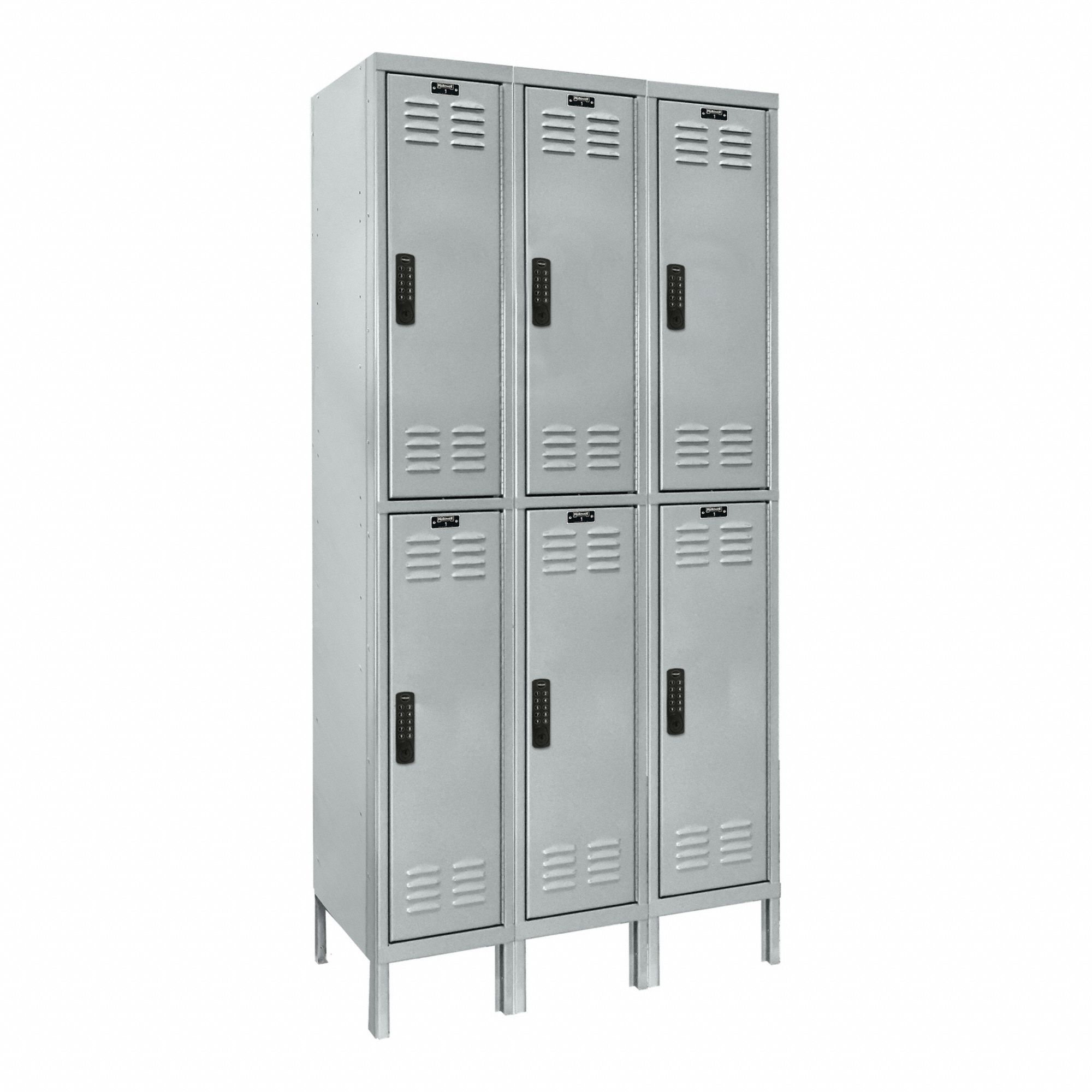 HALLOWELL, 12 in x 12 in x 78 in, Louvered, Locker - 882HM6|UEL3228-2PL ...