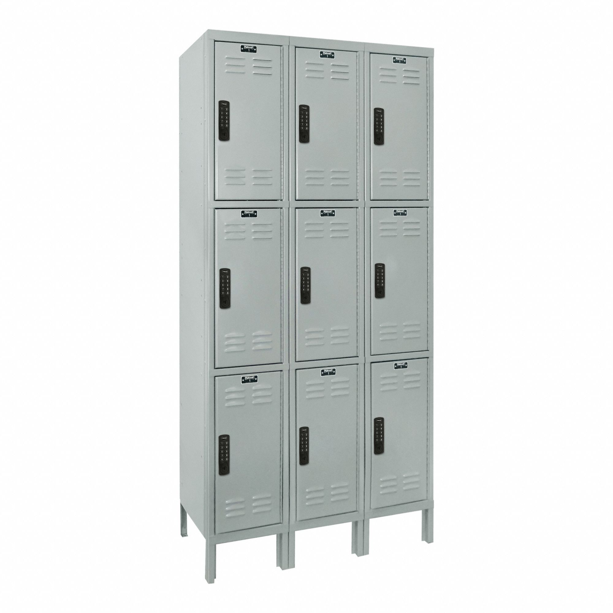 HALLOWELL, 12 in x 15 in x 78 in, Louvered, Locker - 882HP4|UEL3258-3A ...