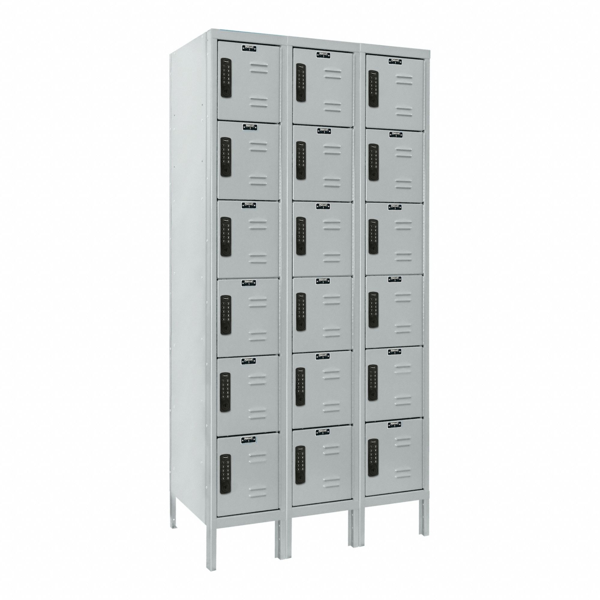HALLOWELL, 12 in x 18 in x 78 in, 6 Tiers, Locker - 882HT6|UEL3288-6PL ...