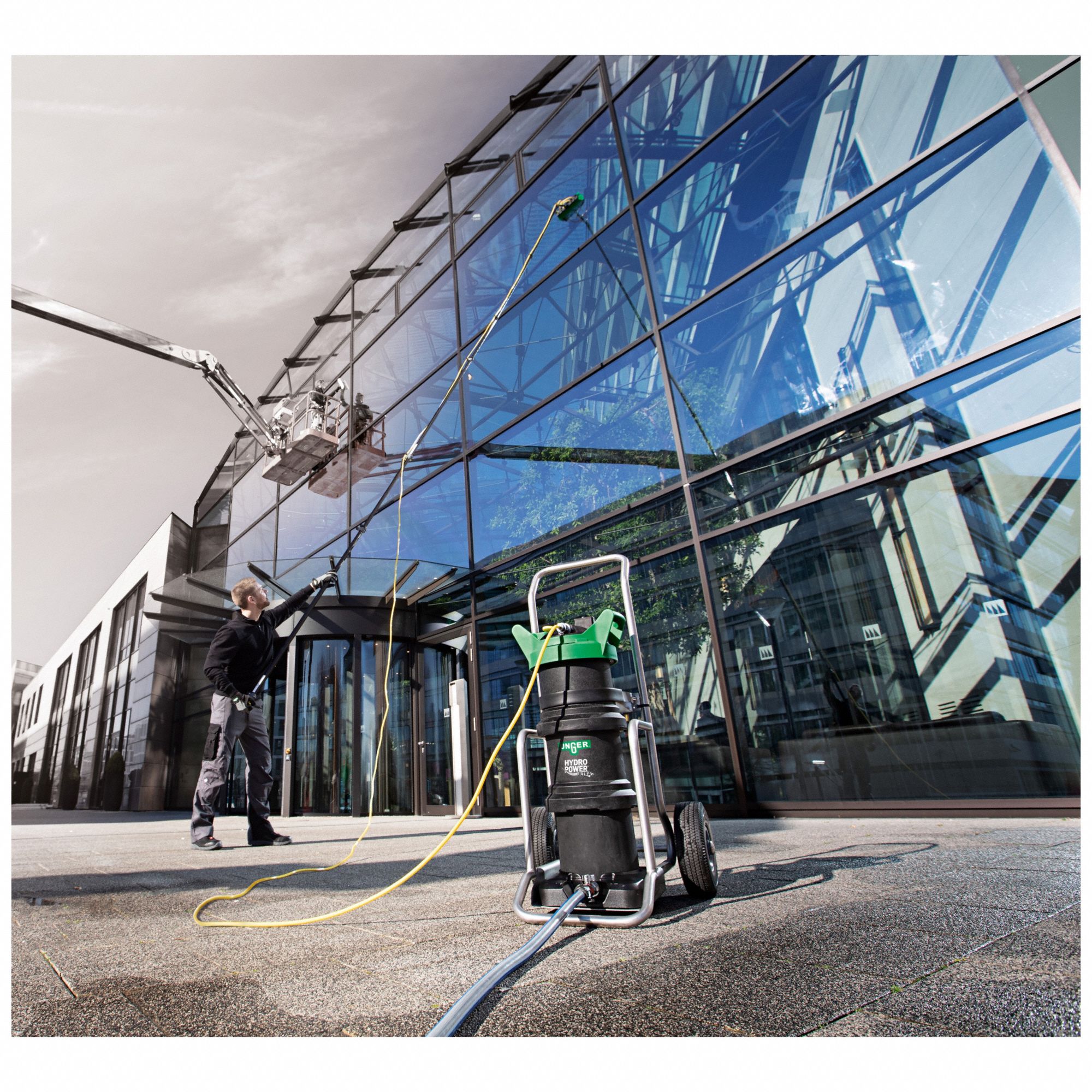 UNGER Water-Fed Window Cleaning System, Black - 801CH6|UHPK4 - Grainger