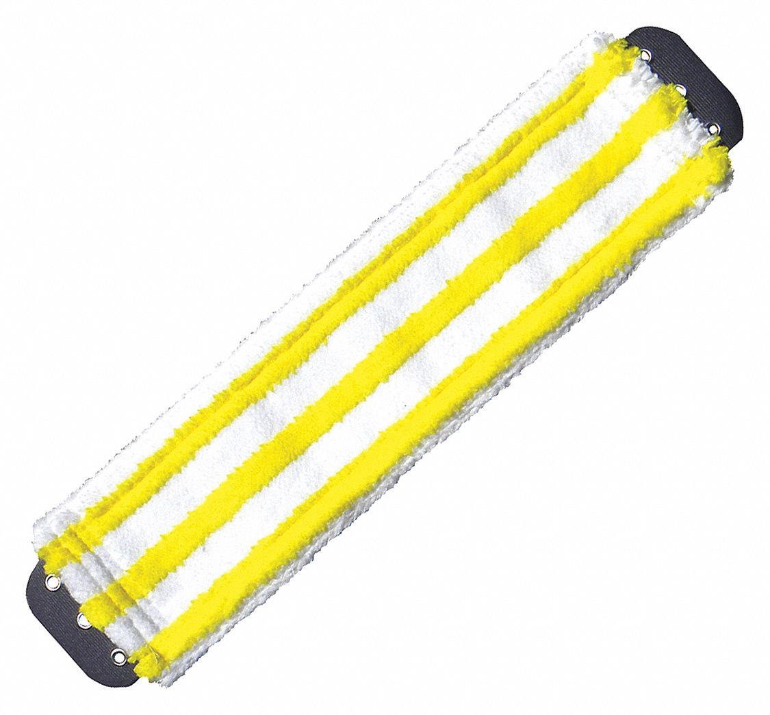 UNGER MOP PAD,YELLOW,MICROFIBER,CA5 - Flat Mops - UNGMD40Y | MD40Y ...