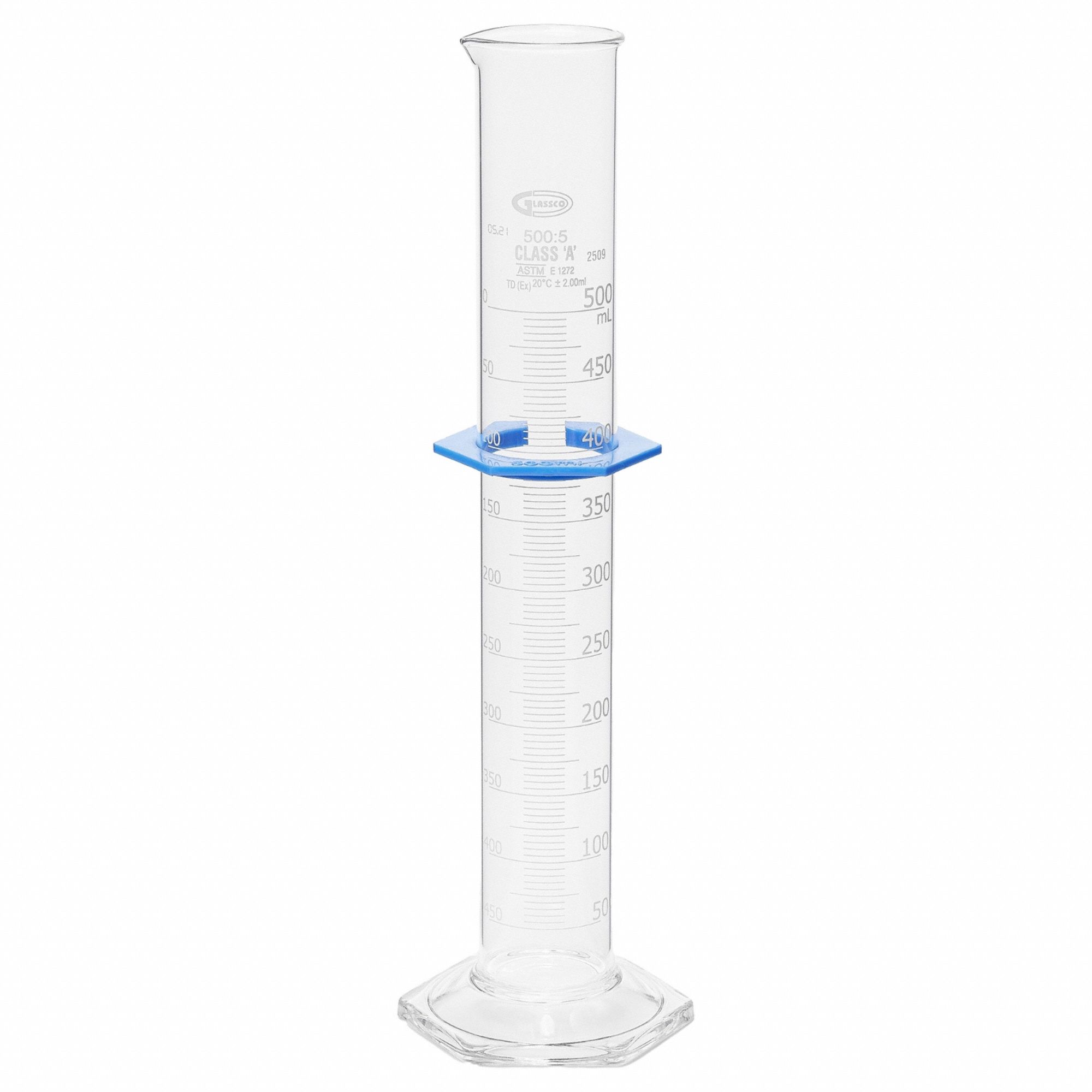 Borosilicate Glass, 500 mL Capacity - mL, Graduated Cylinder - 811J63|UNICCTD500 - Grainger