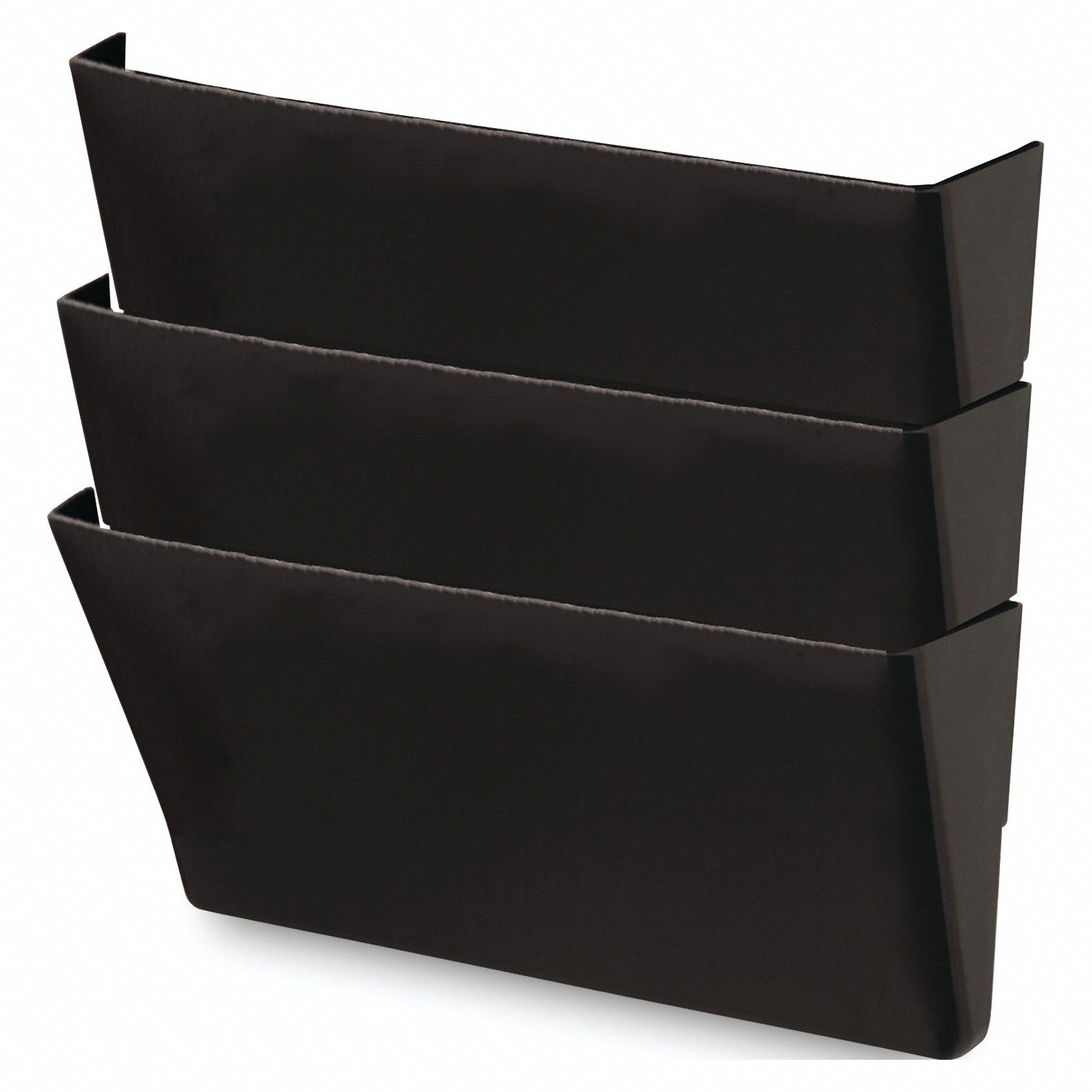 UNIVERSAL, 3 Compartments, Plastic, Wall File - 43KR90|UNV08121 - Grainger