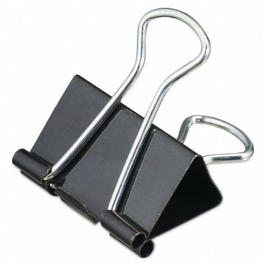 UNIVERSAL ONE, Metal/Steel, Black, Binder Clip - 45HA64|UNV10210 - Grainger