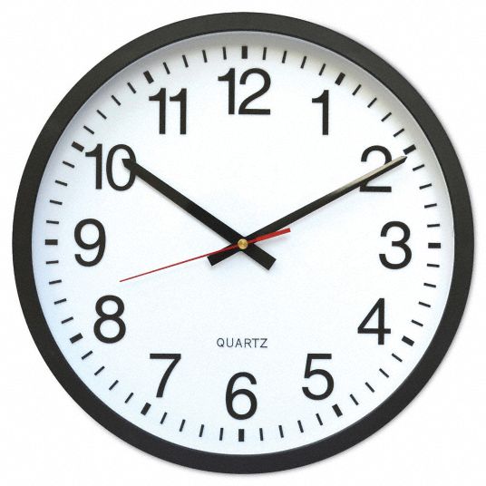 Quartz Movement, 12 in Dia, Analog Clock - 43KR94|UNV10431 - Grainger
