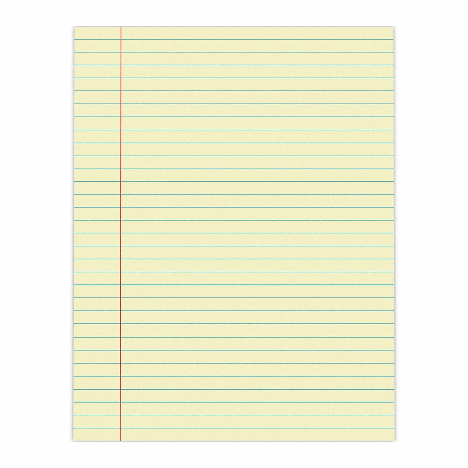 UNIVERSAL, 8-1/2 in x 11 in Sheet Size, Legal, Notepad - 35X065 ...