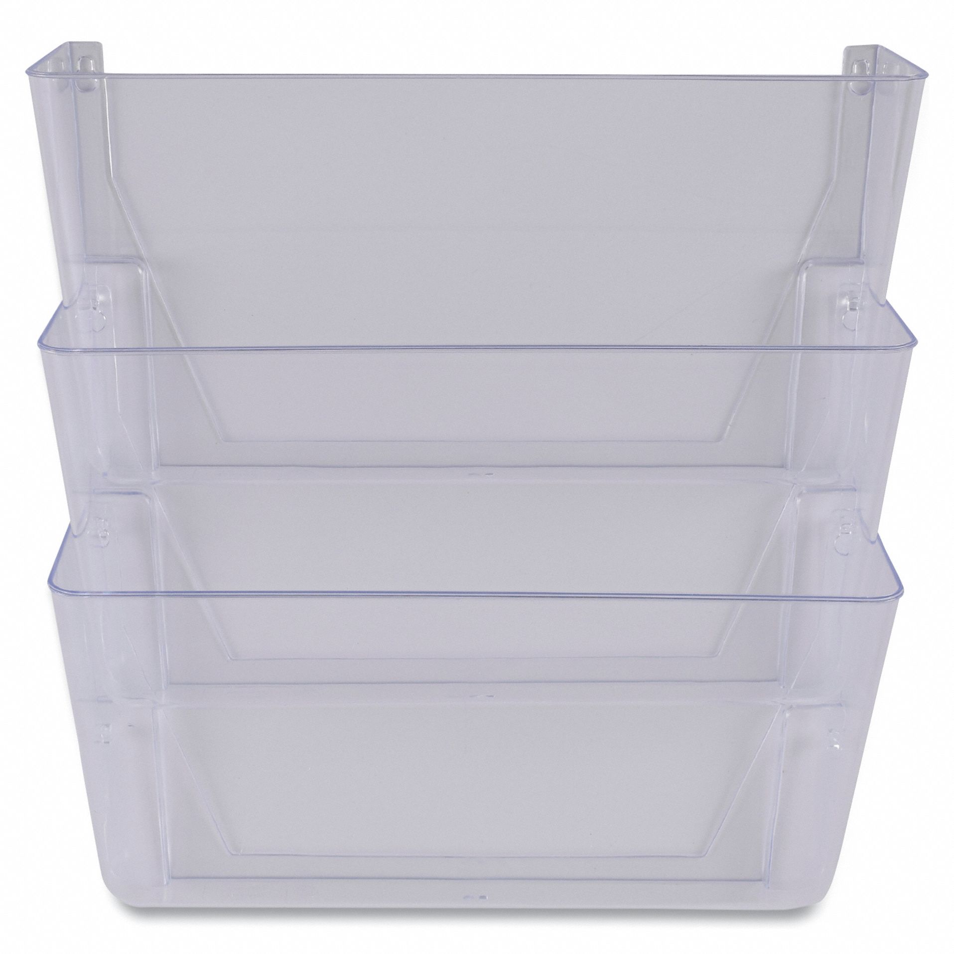 UNIVERSAL, 3 Compartments, Plastic, Wall File - 43KN87|UNV53682 - Grainger