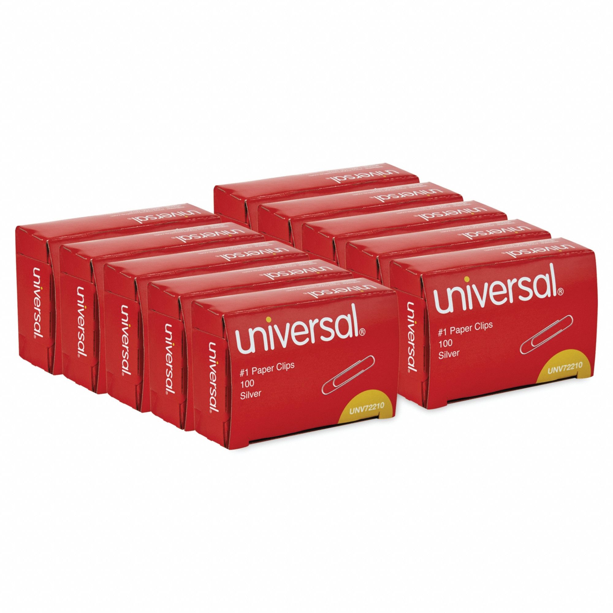 UNIVERSAL ONE, #1 Size, Steel, Paper Clip - 45HD74|UNV72210 - Grainger