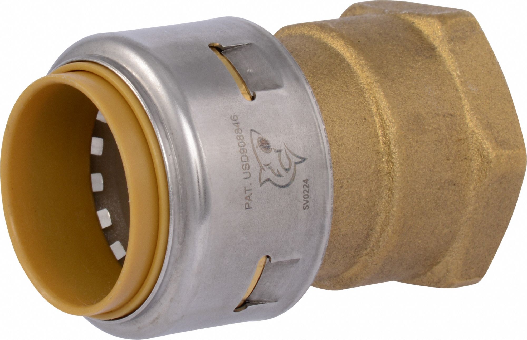 SHARKBITE, 1 in OD x 1 in Pipe Size, Push-to-Connect x FNPT, Push-Fit Couplings, Adapters ...