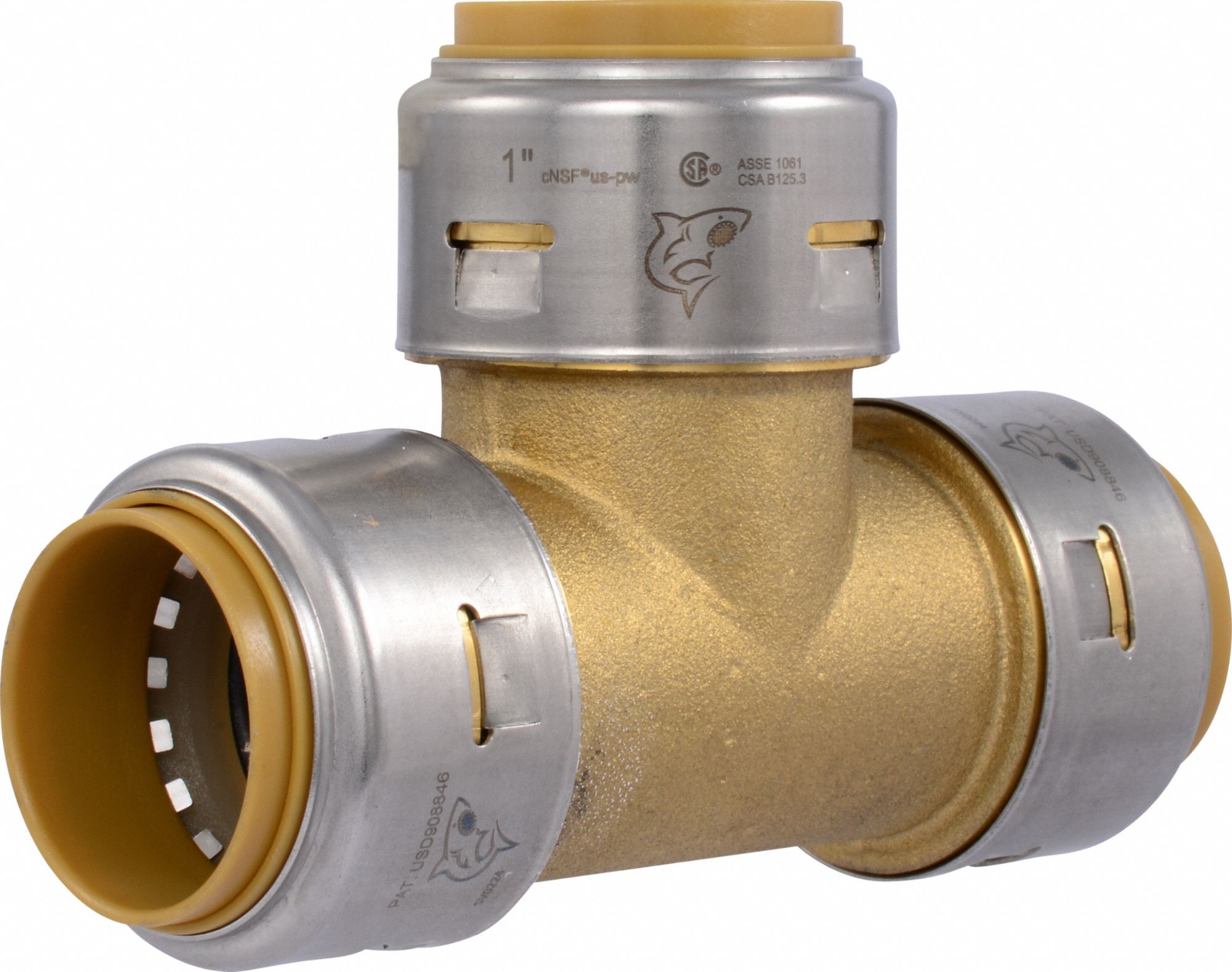 SHARKBITE MAX, Push-to-Connect, Brass, Push-Fit Cap - 898A64|UR374 ...