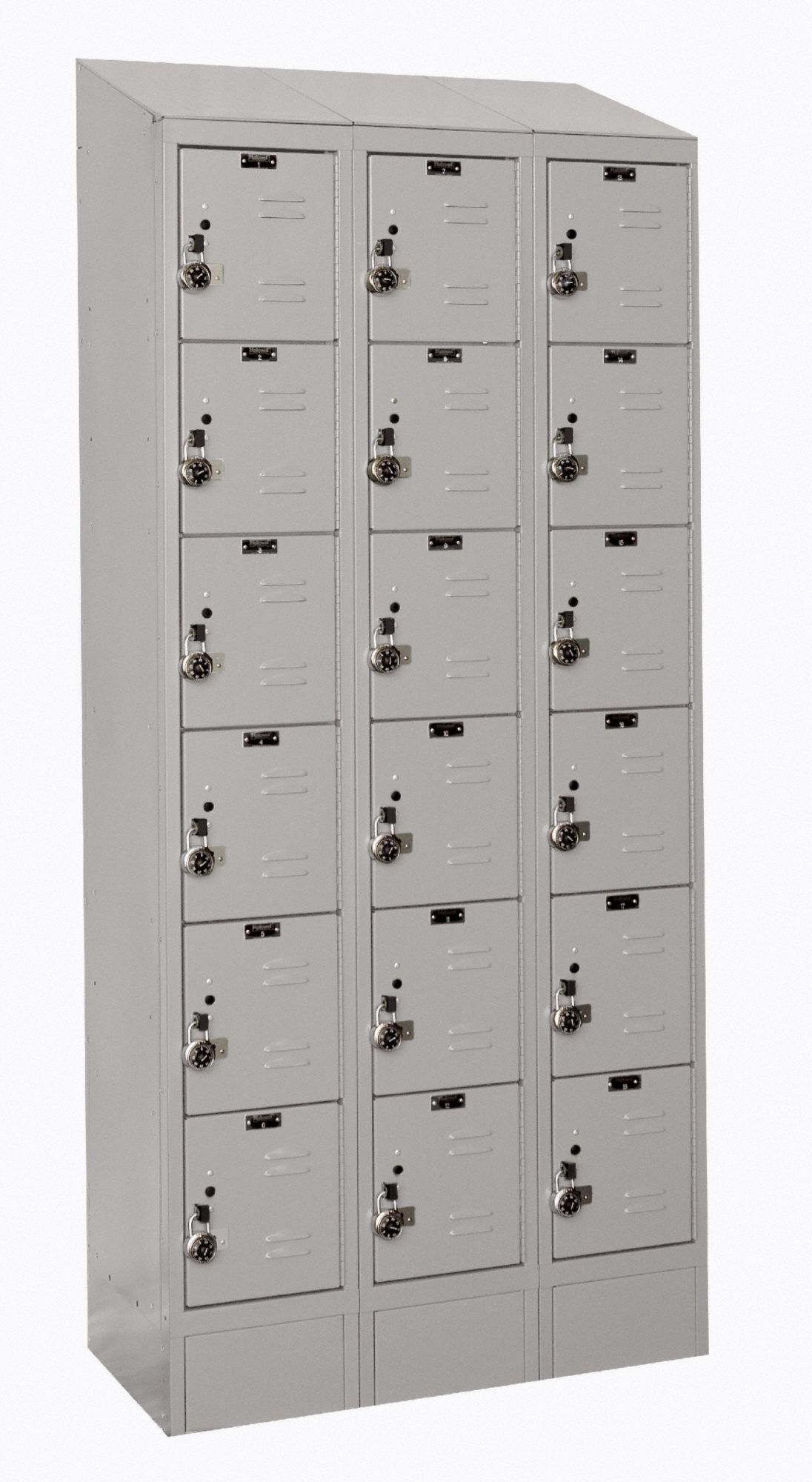 HALLOWELL, 12 in x 12 in x 78 in, 6 Tiers, Locker - 882HE4|URB3228-6ASB ...