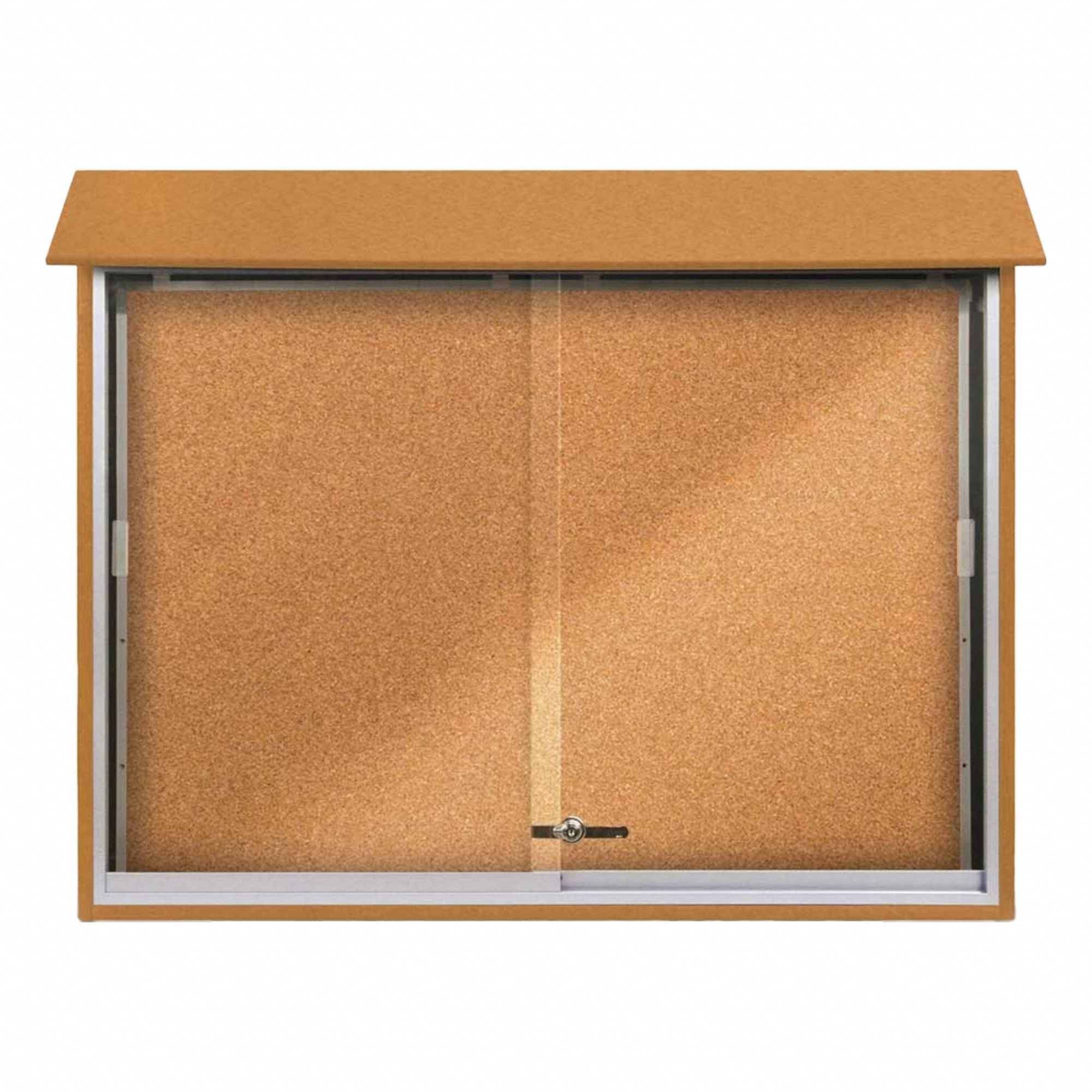 UNITED VISUAL PRODUCTS, Sliding Door, Acrylic/Aluminum, Enclosed ...