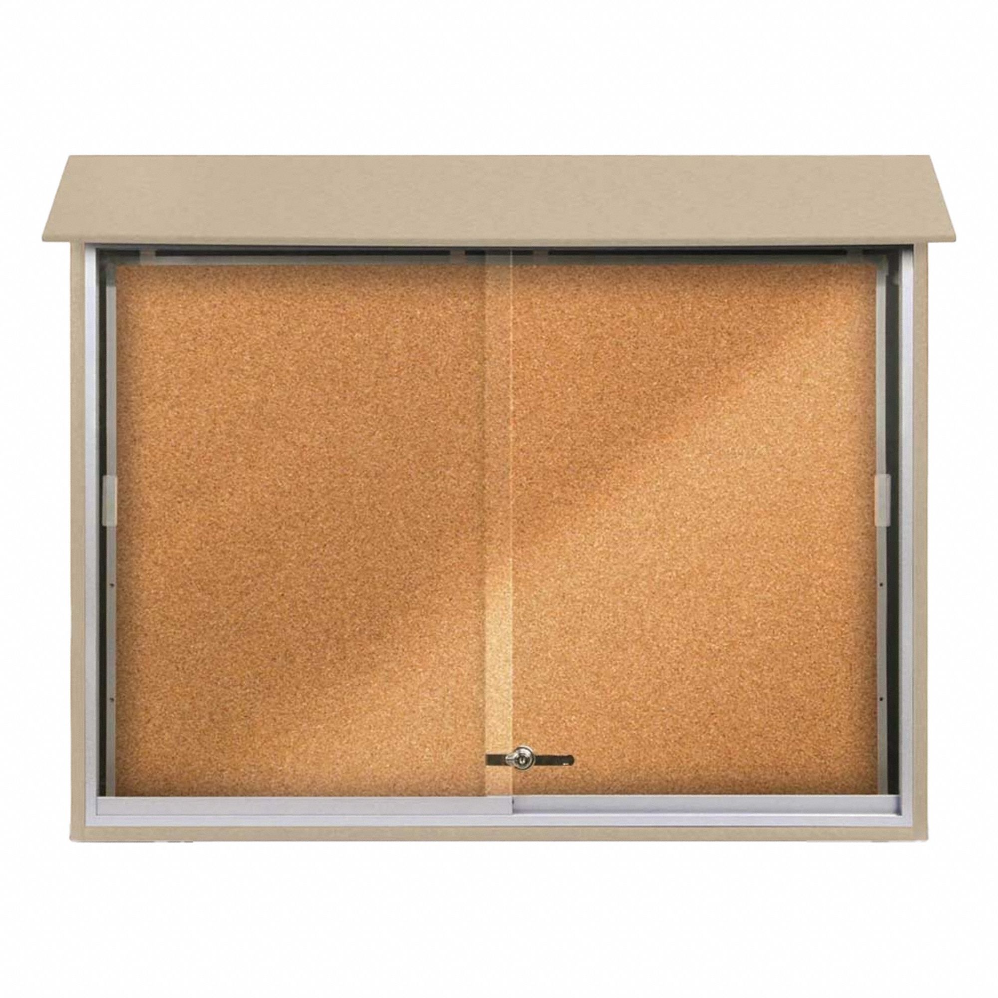 UNITED VISUAL PRODUCTS, Sliding Door, Acrylic/Aluminum, Enclosed ...