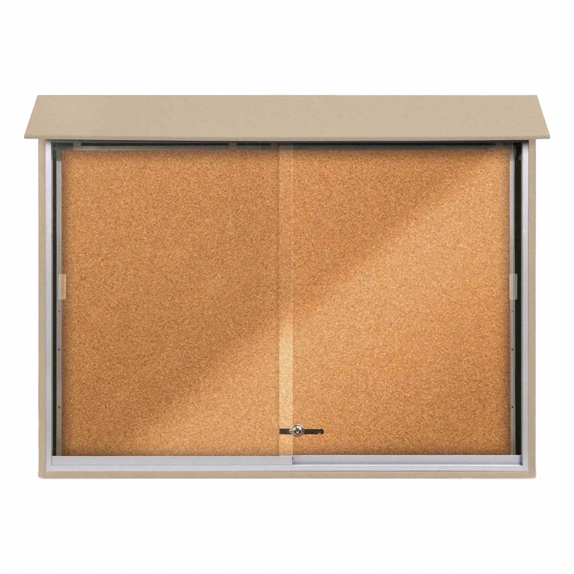 UNITED VISUAL PRODUCTS, Sliding Door, Acrylic/Aluminum, Enclosed ...