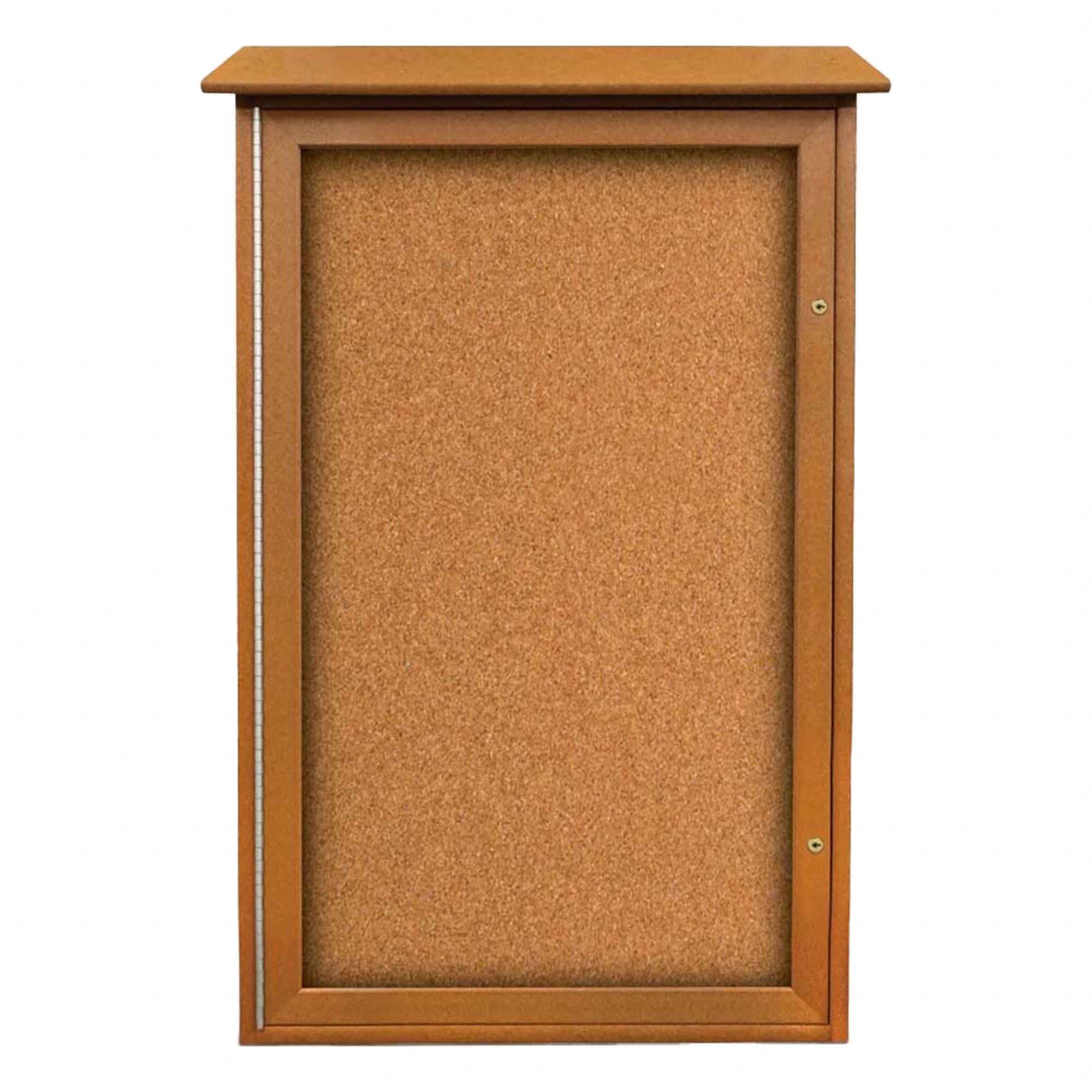 UNITED VISUAL PRODUCTS, Swing Door, Acrylic/Plastic, Enclosed Bulletin ...