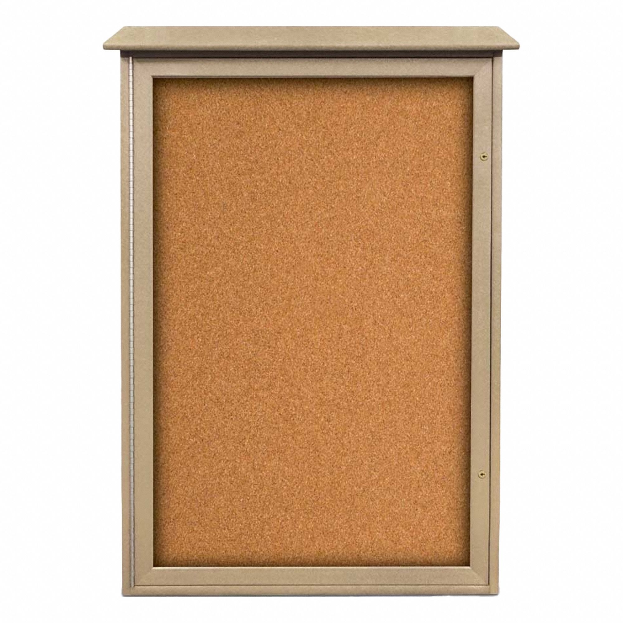 UNITED VISUAL PRODUCTS, Swing Door, Acrylic/Plastic, Enclosed Bulletin ...