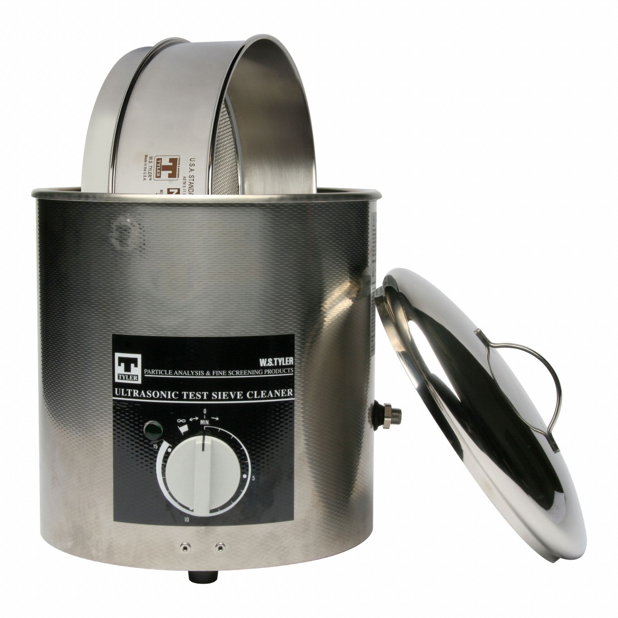 W.S. TYLER, 9 1/2 in Overall Dia, Stainless Steel, Sieve Clieaner ...