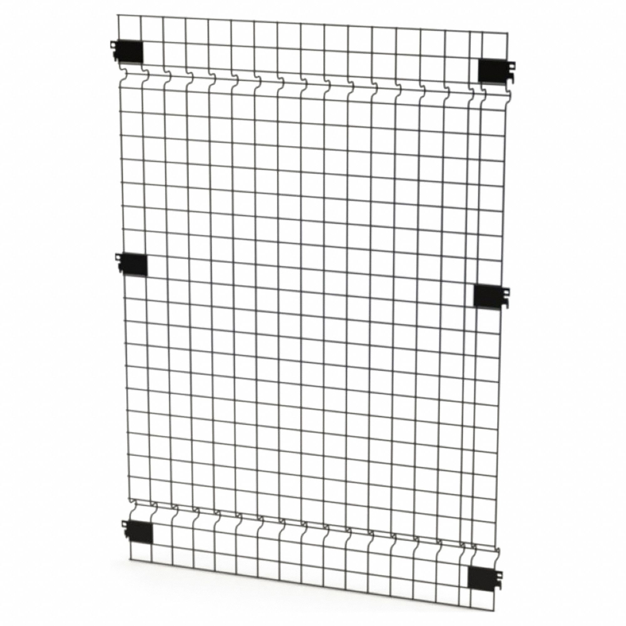 HUSKY RACK & WIRE, 4 ft H x 3 ft W x 1 1/2 in D, Black, Welded Wire ...