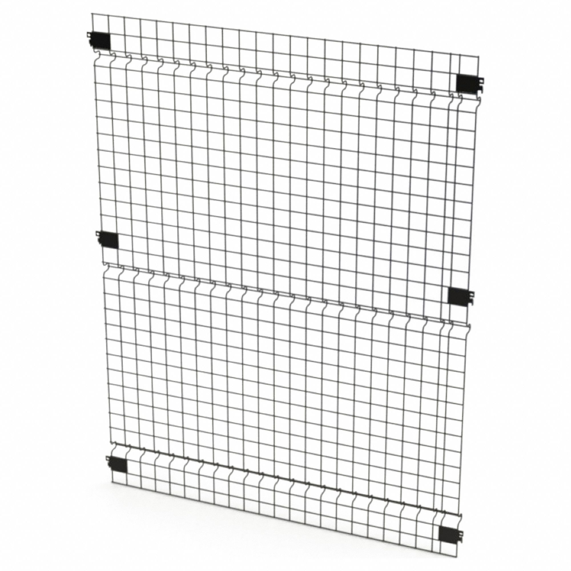 HUSKY RACK & WIRE, 5 ft H x 4 ft W x 1 1/2 in D, Black, Welded Wire ...