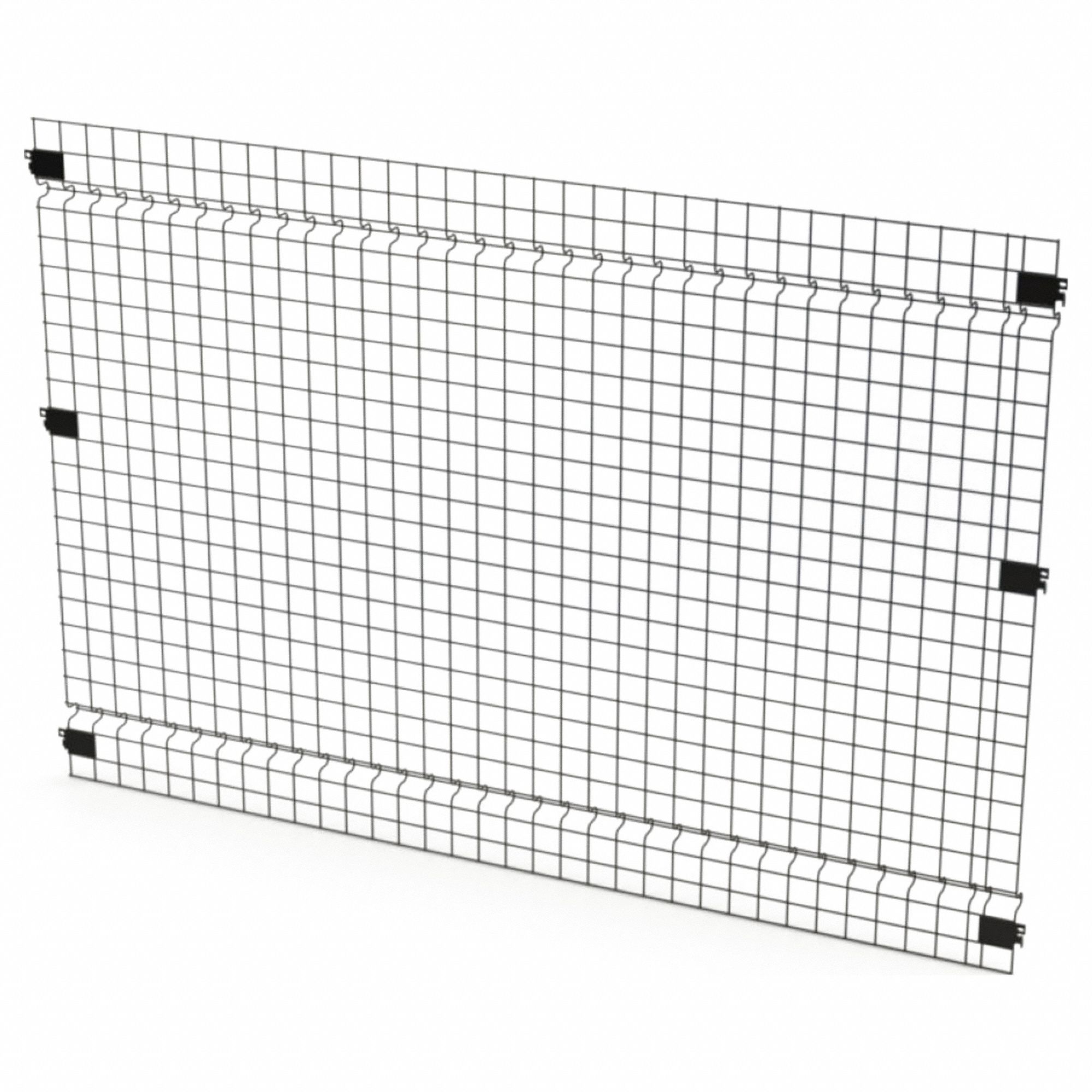 HUSKY RACK & WIRE, 4 ft H x 5 ft W x 1 1/2 in D, Black, Welded Wire ...