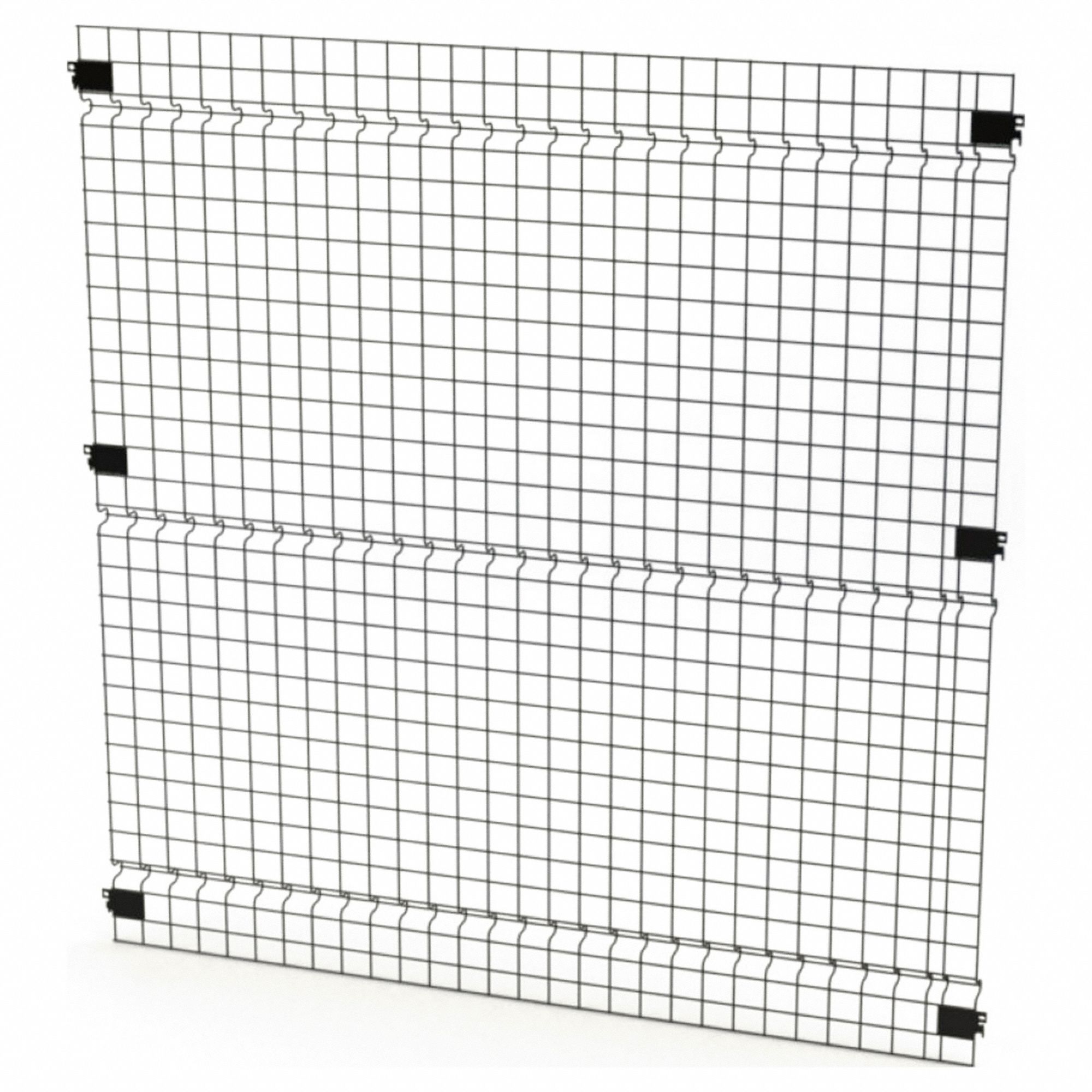 HUSKY RACK & WIRE, 5 ft H x 5 W x 1 in D, Black, Welded Wire Panel ...