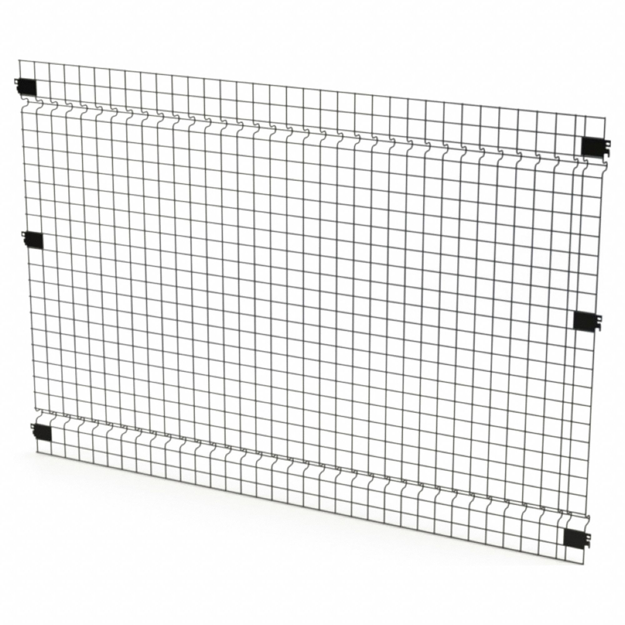 HUSKY RACK & WIRE, 4 ft H x 6 ft W x 1 1/2 in D, Black, Welded Wire ...