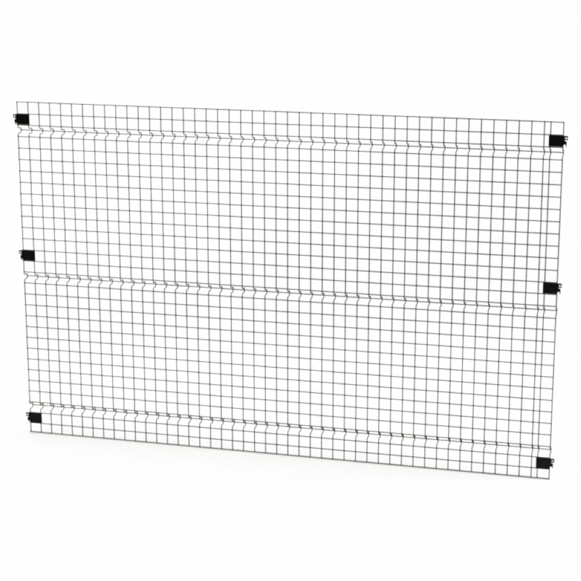 HUSKY RACK & WIRE, 5 ft H x 8 W x 1 in D, Black, Welded Wire Panel ...