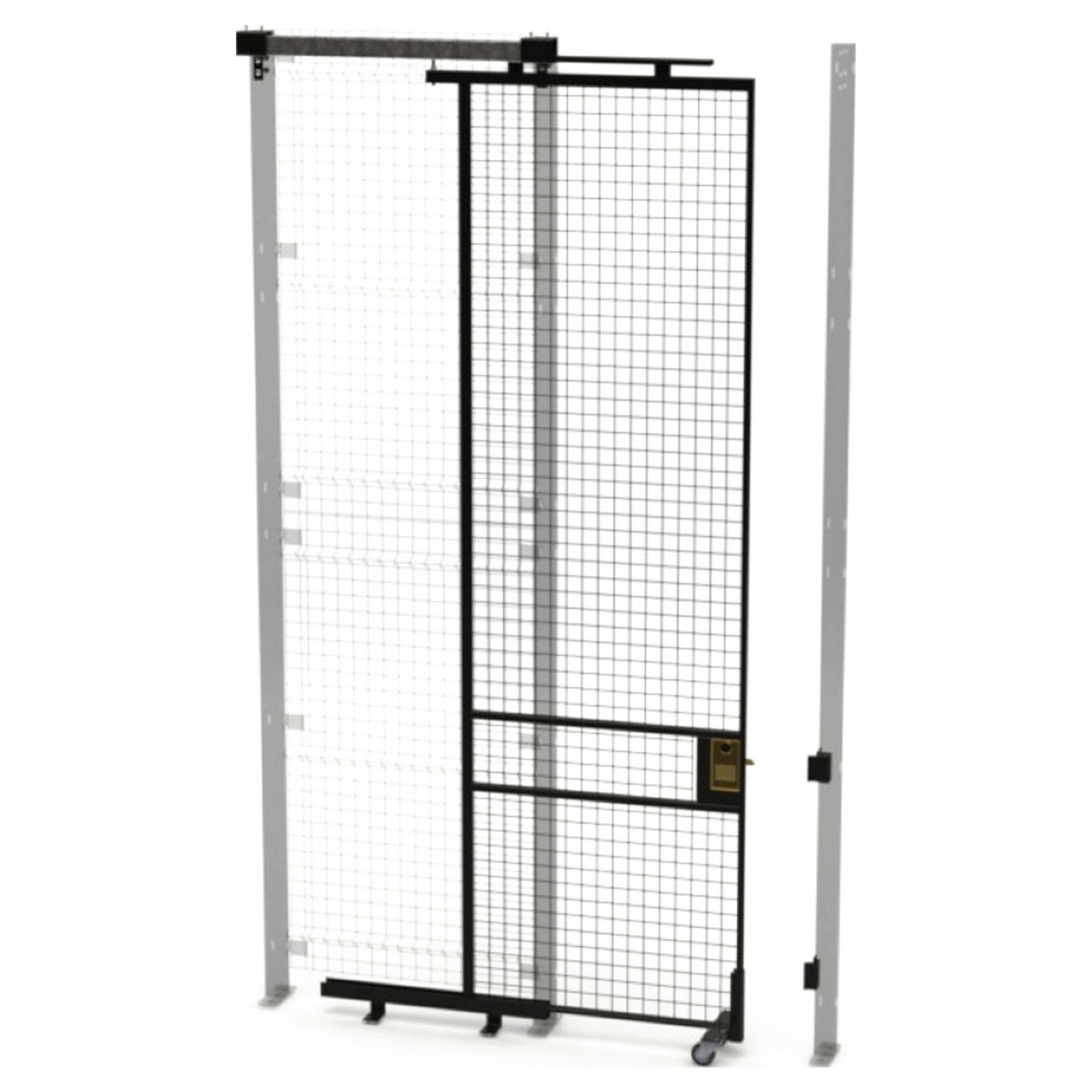 HUSKY RACK & WIRE, 10 ft H x 3 ft W x 1 3/4 in D, Black, Tunnel Slide ...