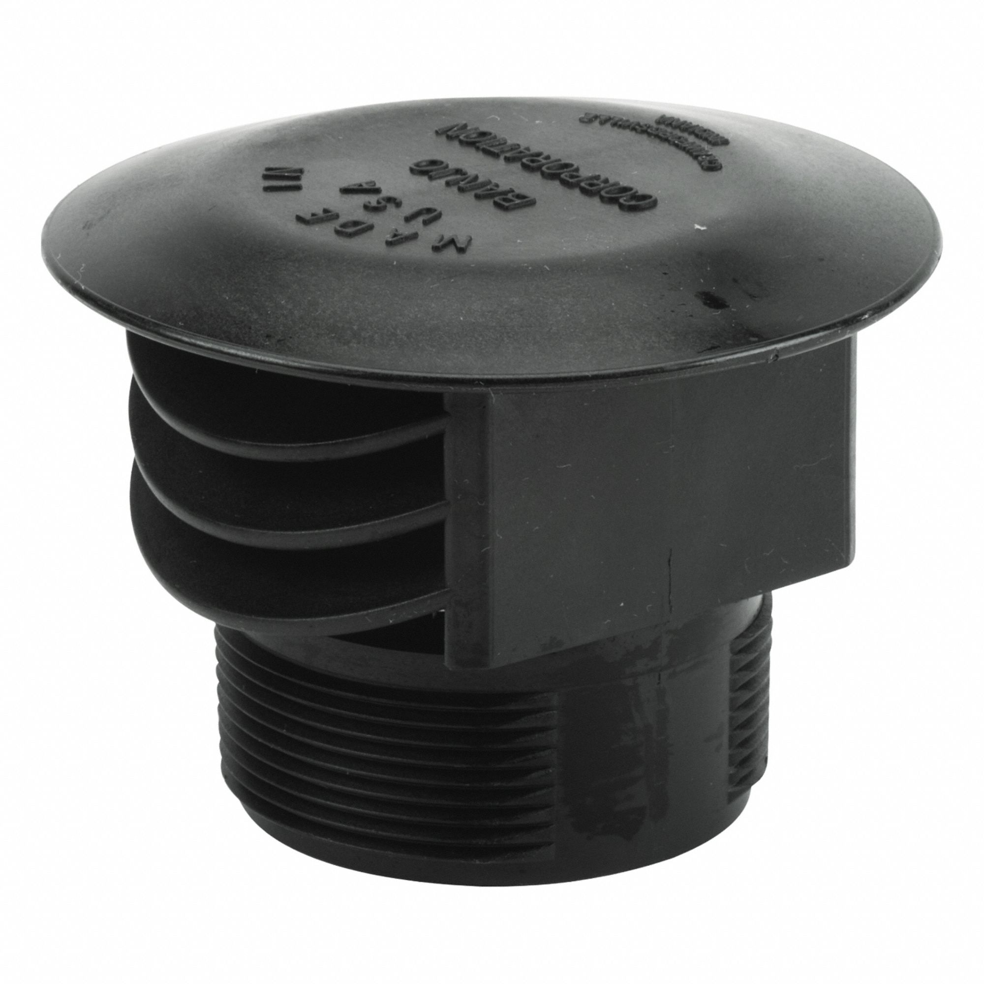 BANJO, Polypropylene Body, 3 in Male NPT Threaded Inside, Pipe Cap ...