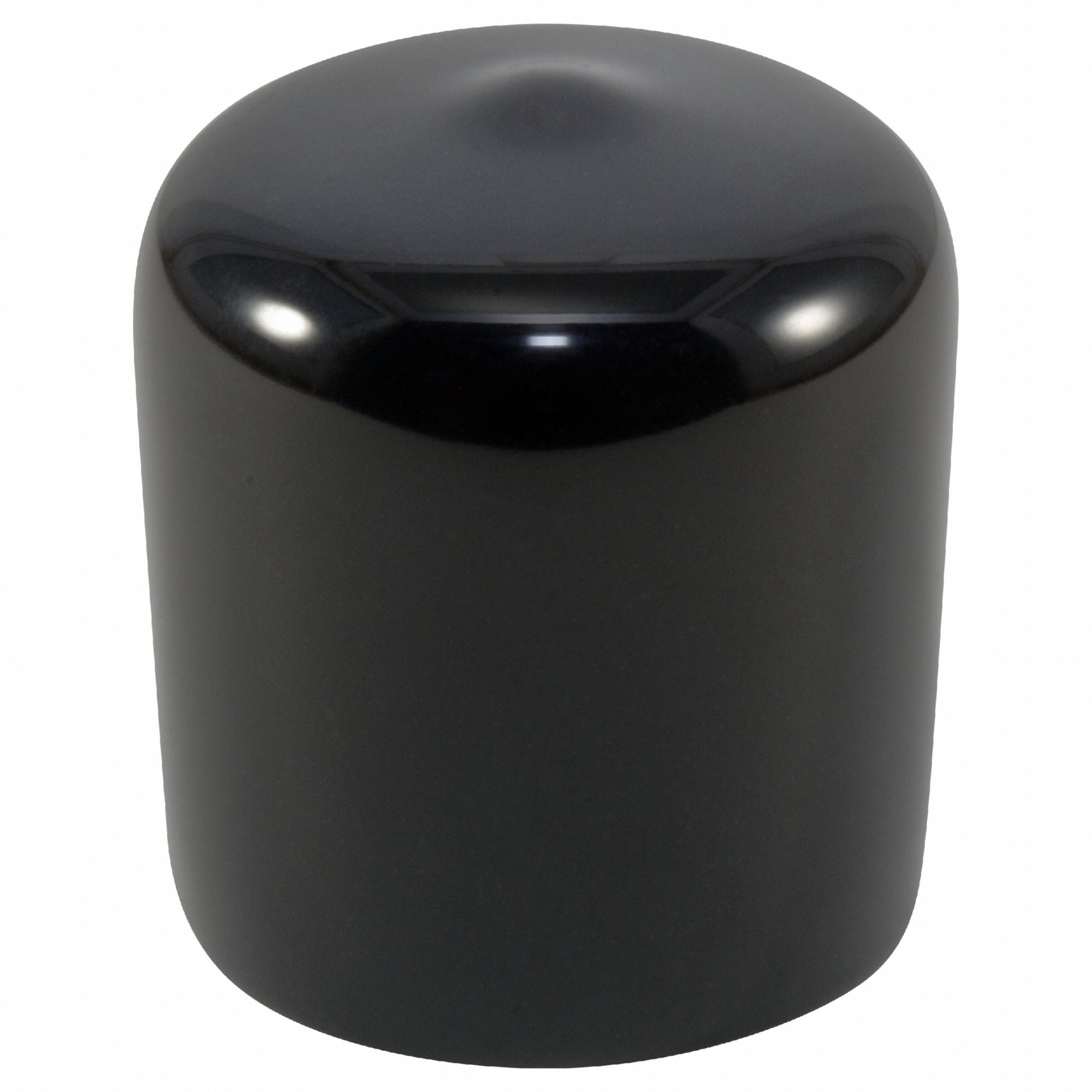 Vinyl, Black, Round Vinyl Caps - 819M72|VC-375-16 PVCBLK100 - Grainger