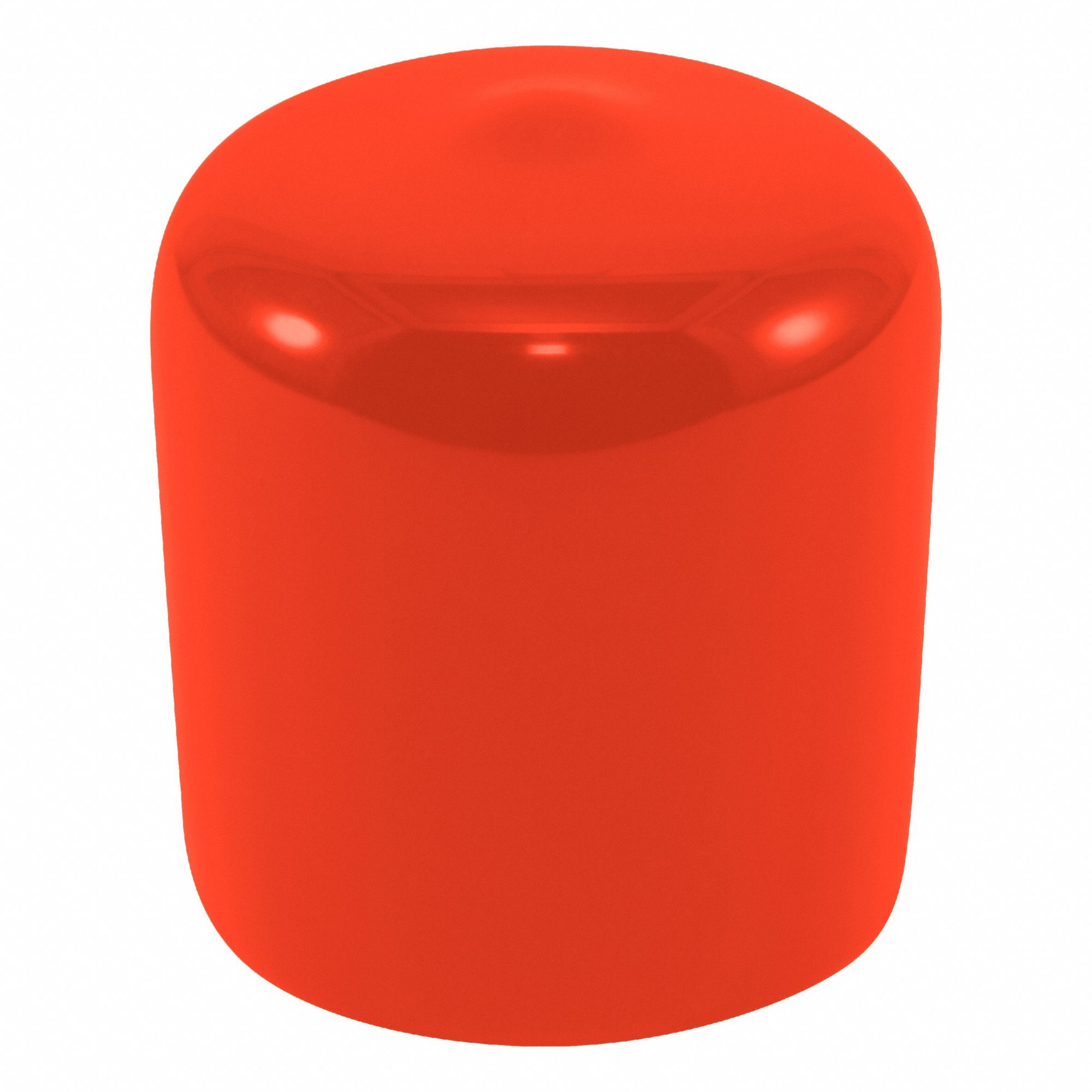 Vinyl, Red, Round Vinyl Caps - 819M58|VC-250-8 PVCRED312 - Grainger