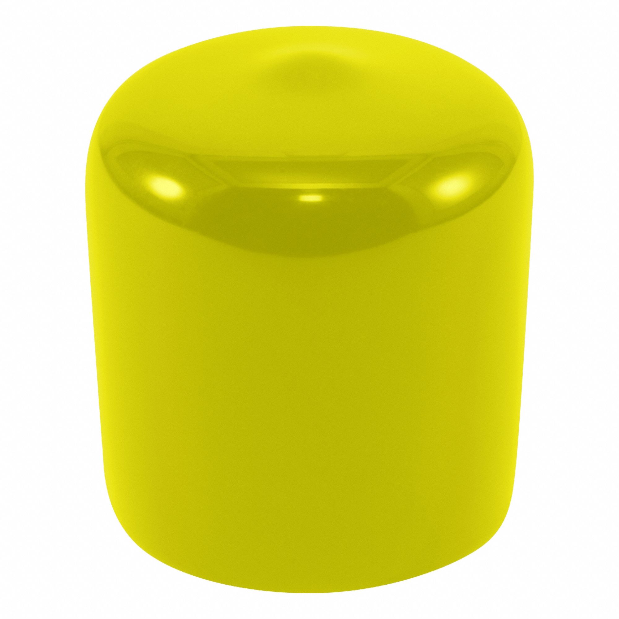 Vinyl, Yellow, Round Vinyl Caps - 819M50|VC-218-8 PVCYEL501 - Grainger