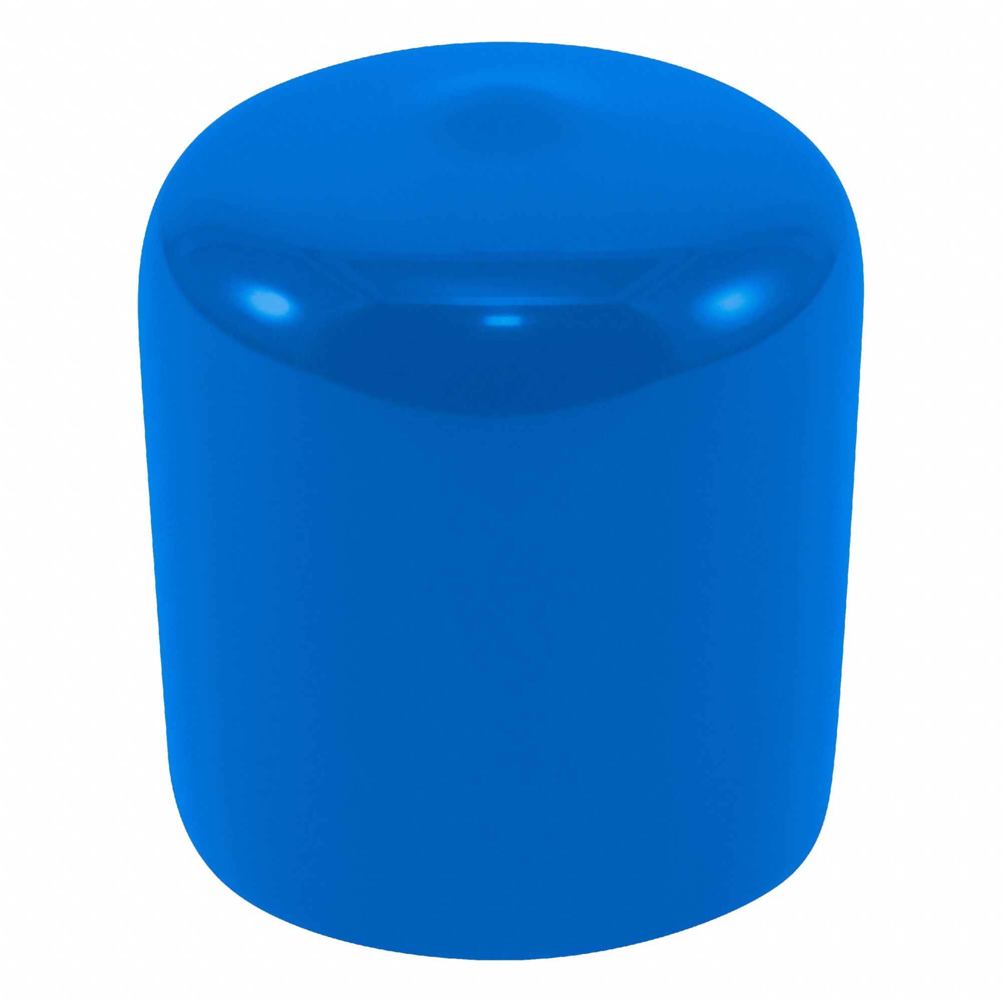 Vinyl, Blue, Round Vinyl Caps - 819M65|VC-312-16 PVCBLU707 - Grainger