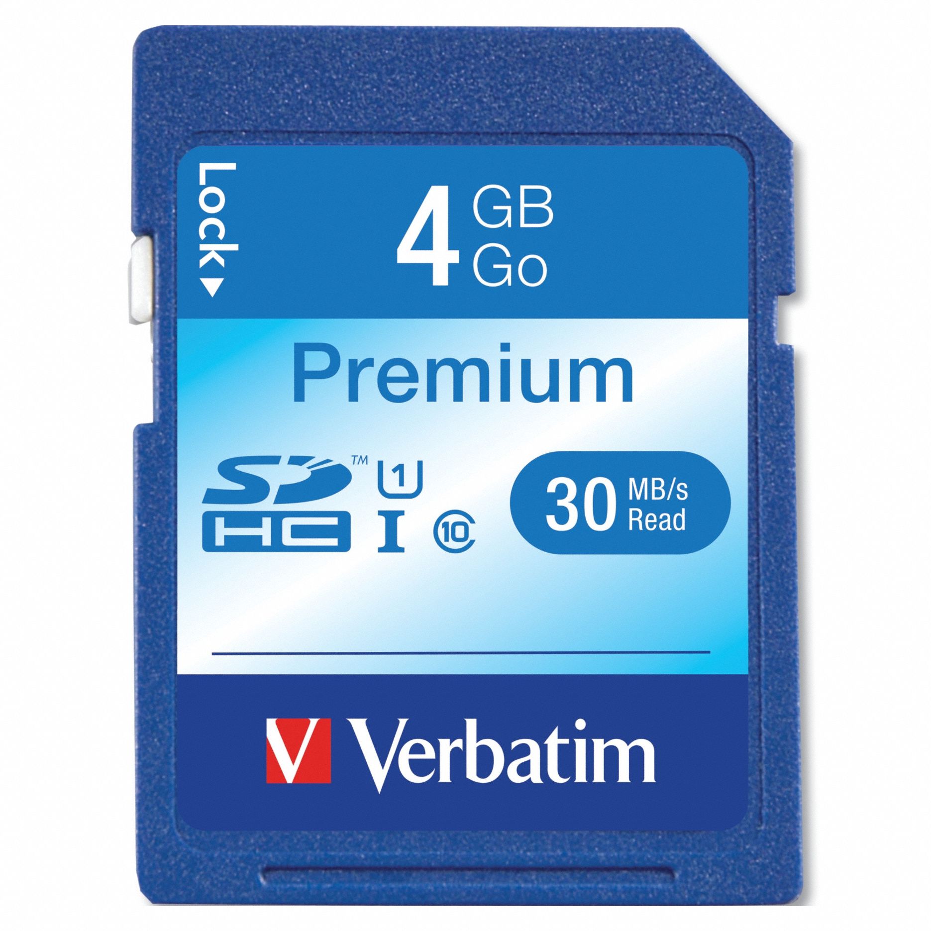 VERBATIM, 4 GB Data Storage Capacity, Memory Card - 14F881|VER96171 ...