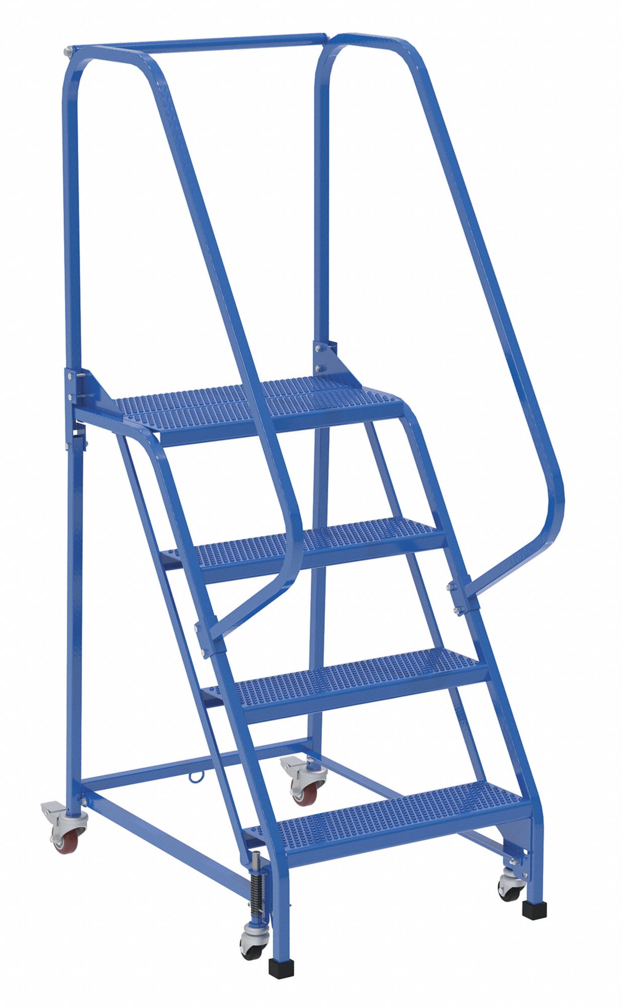 VESTIL LADDER, ROLLING, 4-STEP/PERFORATED/RAIL/58 ° /350 LD CAP, 27-5 ...