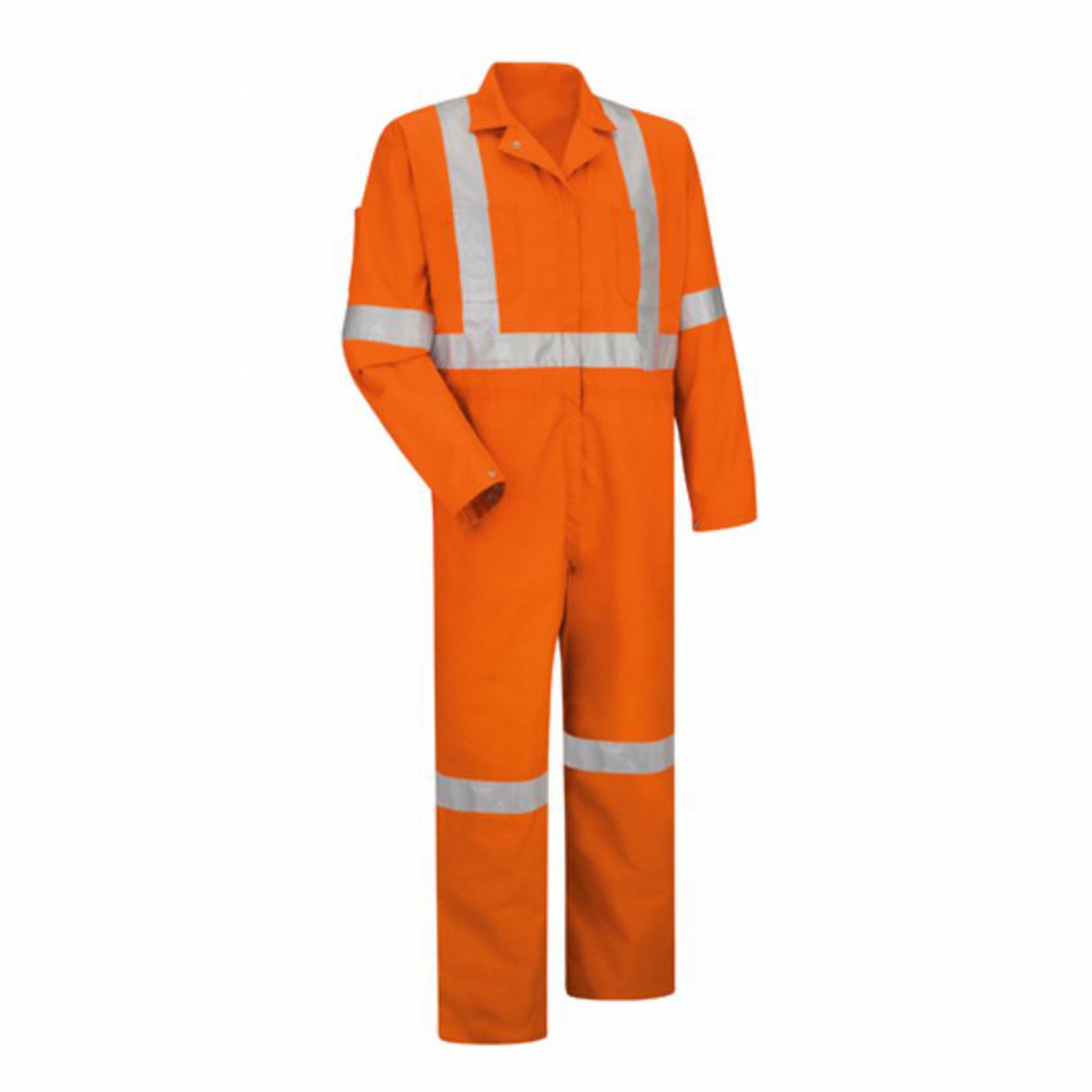 RED KAP MEN'S COVERALLS, ORANGE, SIZE XL, 65% POLYESTER/35% COTTON, 7. ...