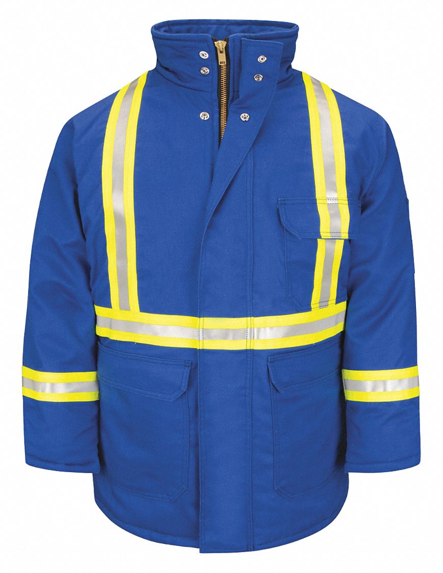 BULWARK FR PARKA, CSA, REFLECTIVE, SZ XL/REG/CHEST 48 IN/33 3/8 IN L ...