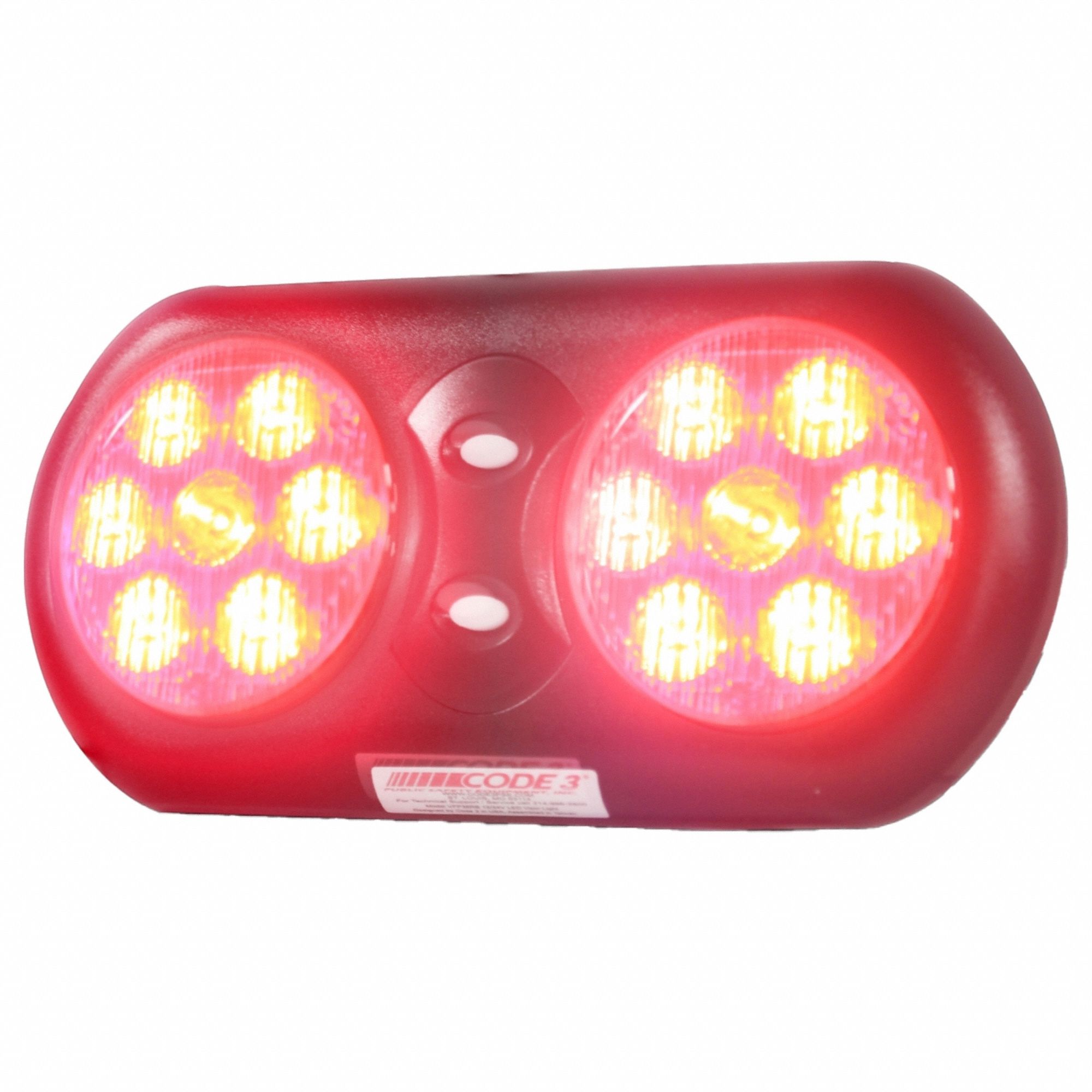 CODE 3, LED, Red, Warning Lamp - 421D88|VFP36RR - Grainger