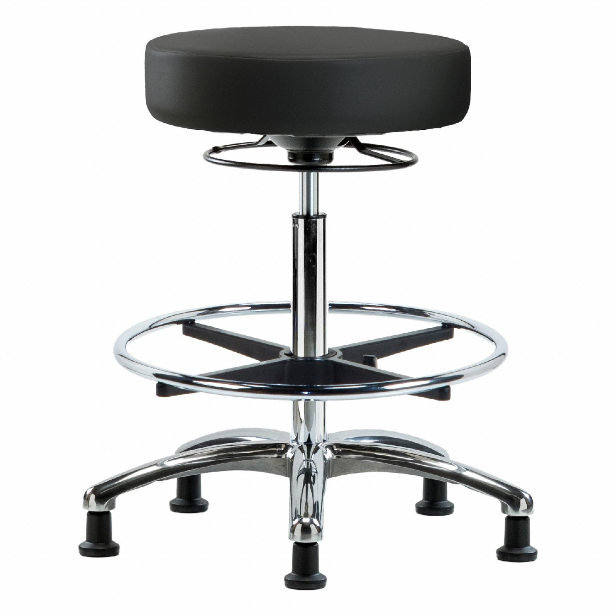 Vinyl, Ht Range 25 1/2 in to 35 1/4 in, Stool - 356C94|BR-VHBSO-CR-CF ...