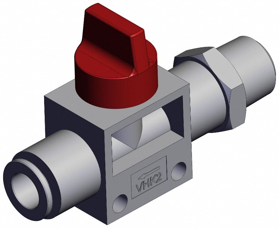 VHK Series, Knob Actuator, Finger valve - 852LV4|VHK2A-02S-08FR - Grainger